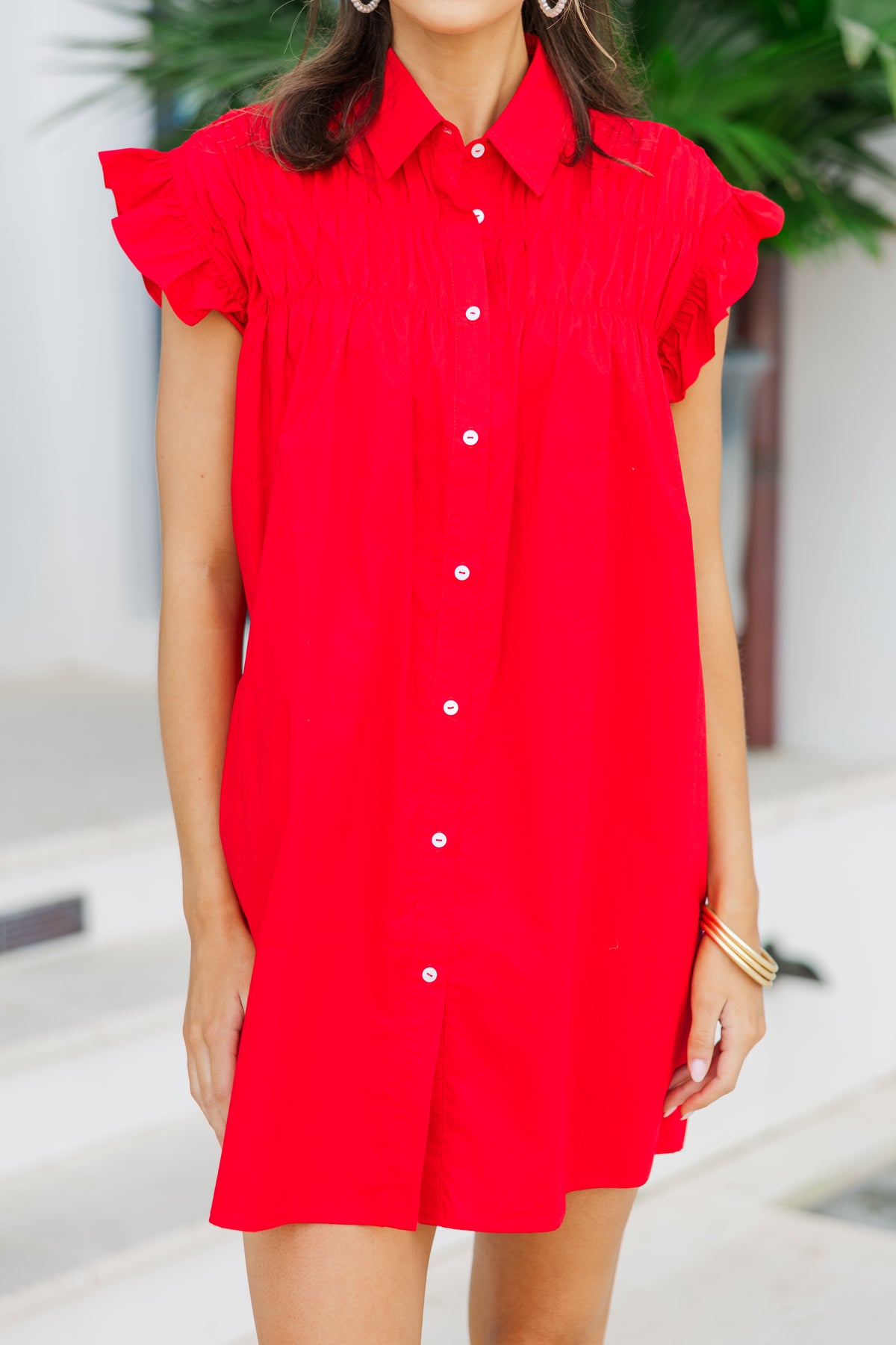 On The Way Red Shift Dress – Shop the Mint