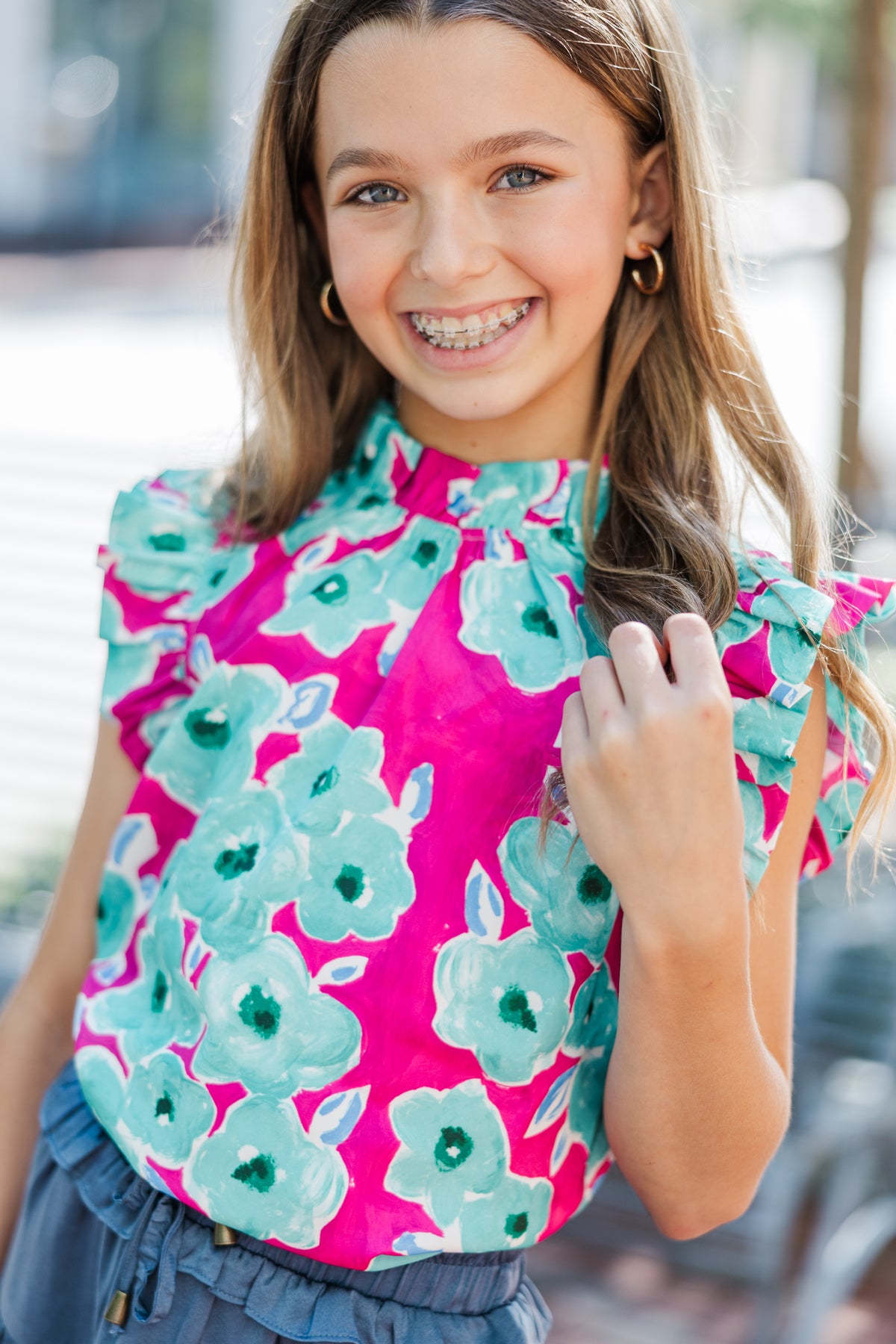 Girls: Put It To The Test Pink Floral Tank – Shop the Mint
