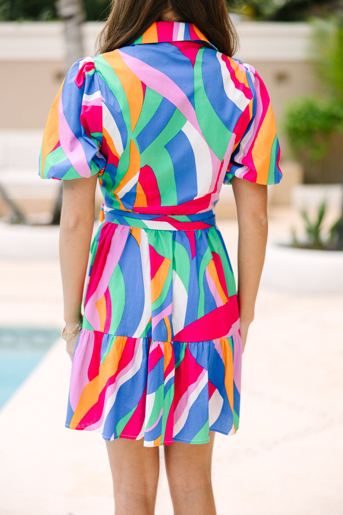 Love Boldly Blue Abstract Dress – Shop the Mint