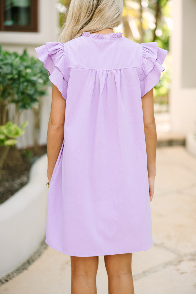 Rise To The Occasion Lilac Purple Ruffled Dress – Shop the Mint