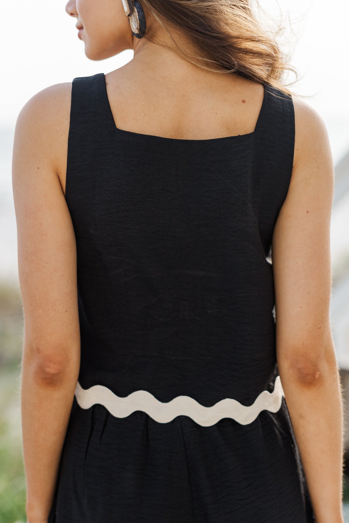 Still The One Black Rickrack Tank – Shop the Mint