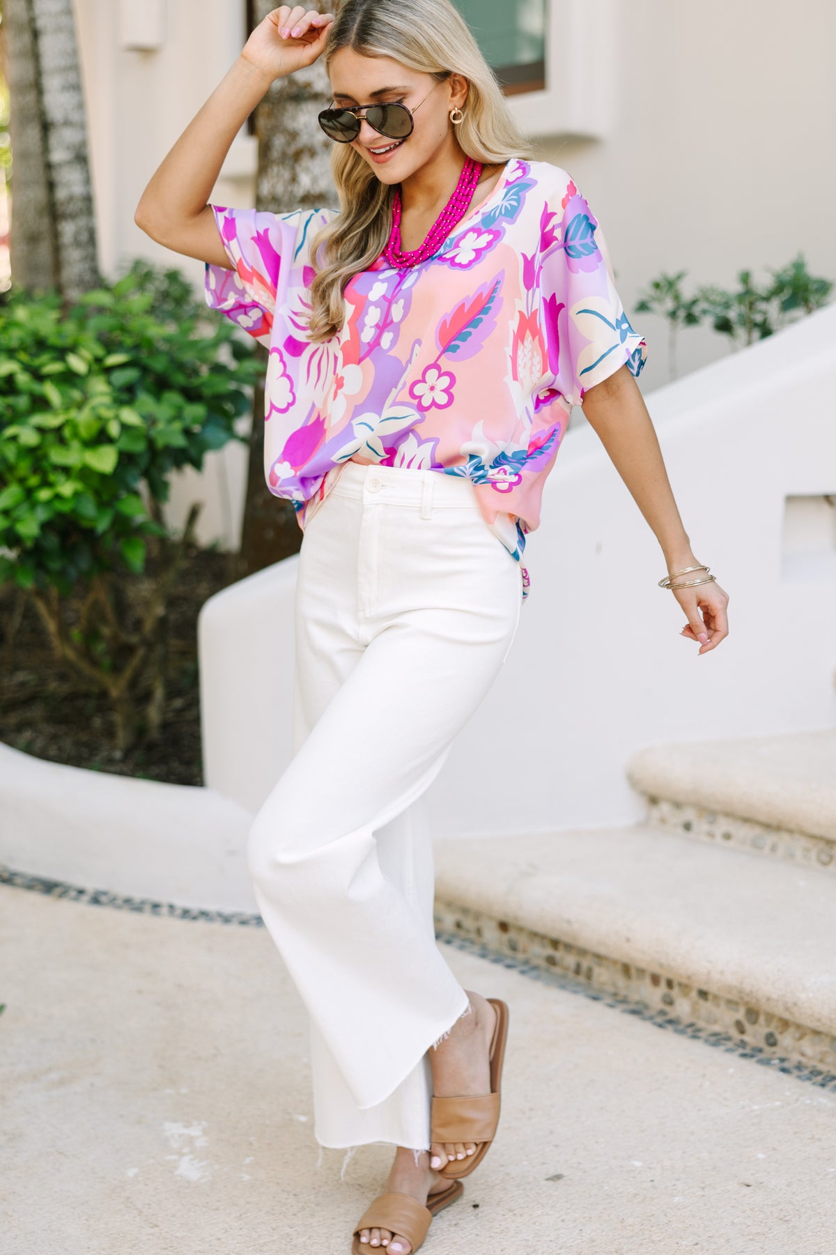Feeling The Love Orchid Purple Floral Top – Shop the Mint
