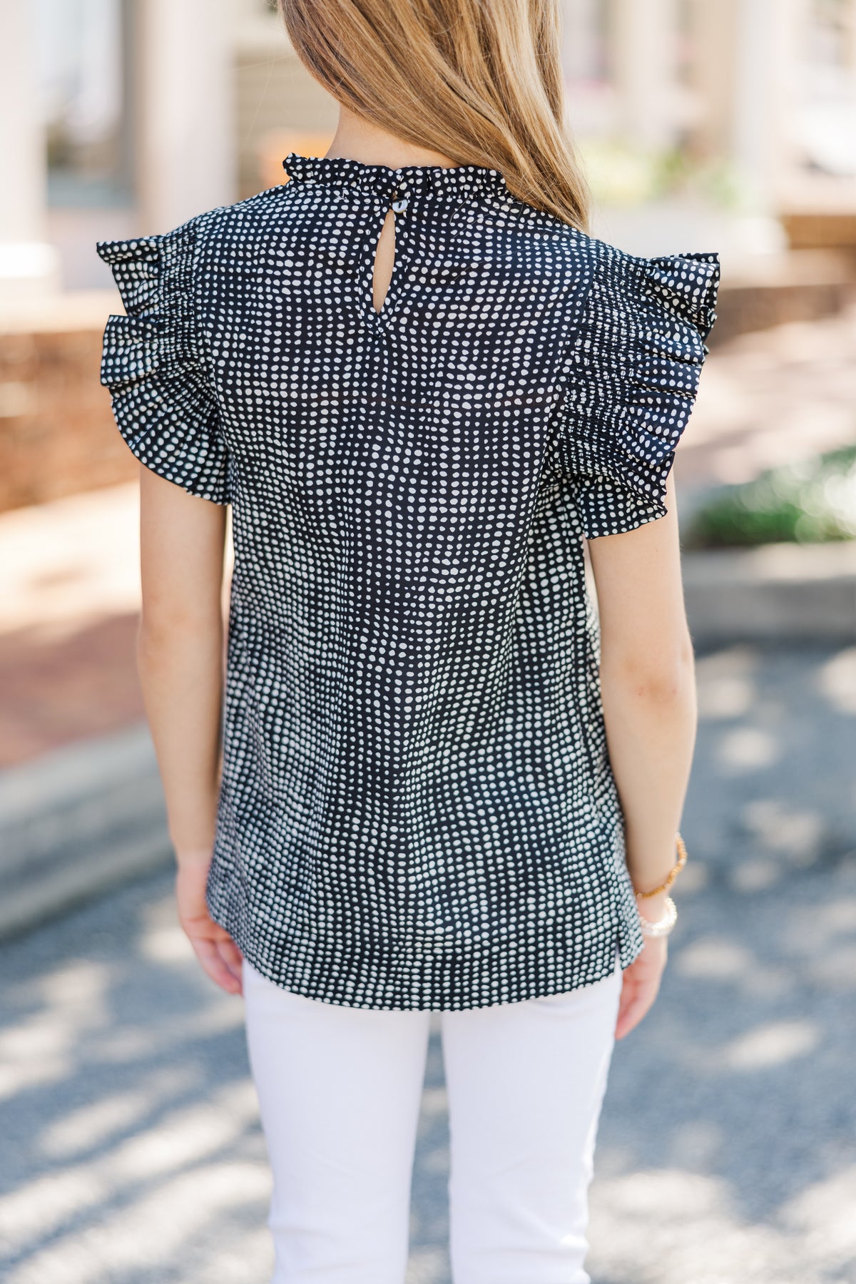 Girls: Make My Day Black Ruffled Top – Shop the Mint