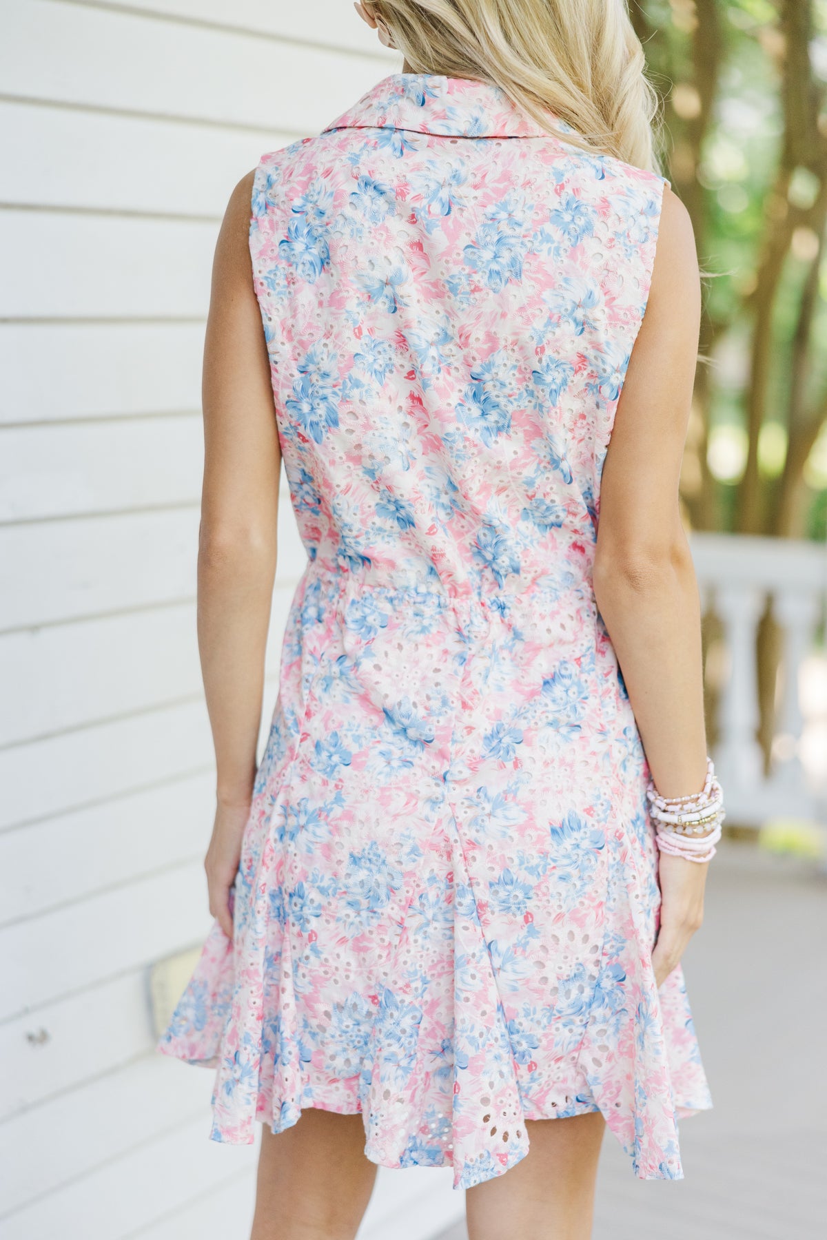 In Your Feelings Pink Floral Eyelet Dress – Shop the Mint