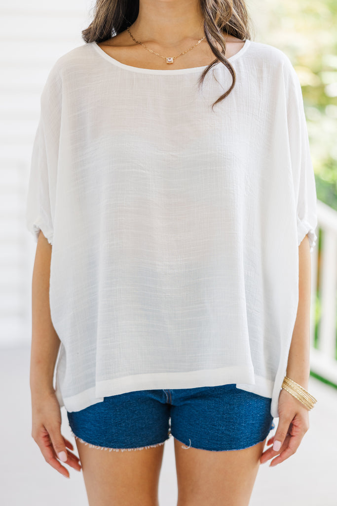 Easy Situations White Batwing Blouse – Shop the Mint