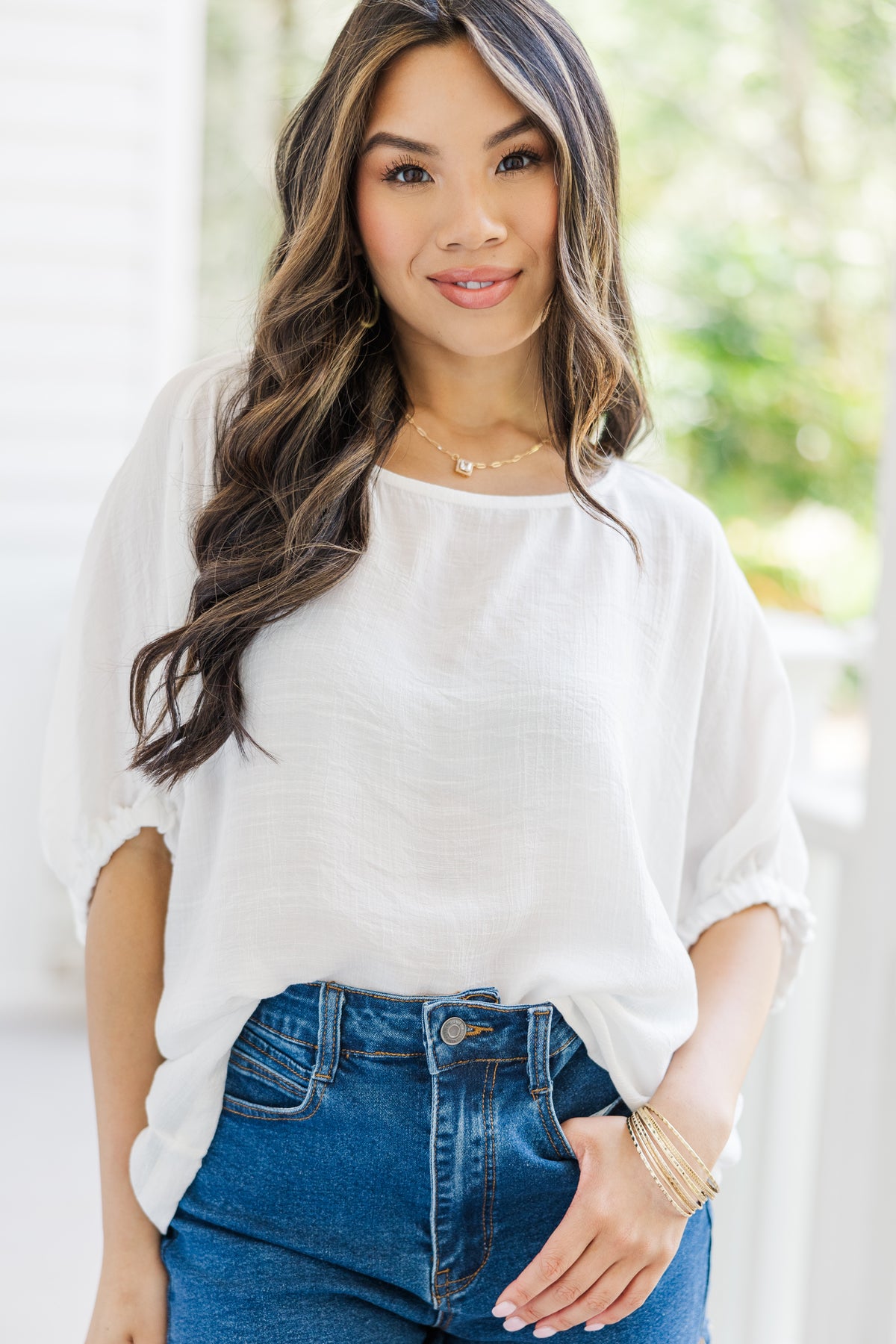 Easy Situations White Batwing Blouse – Shop the Mint