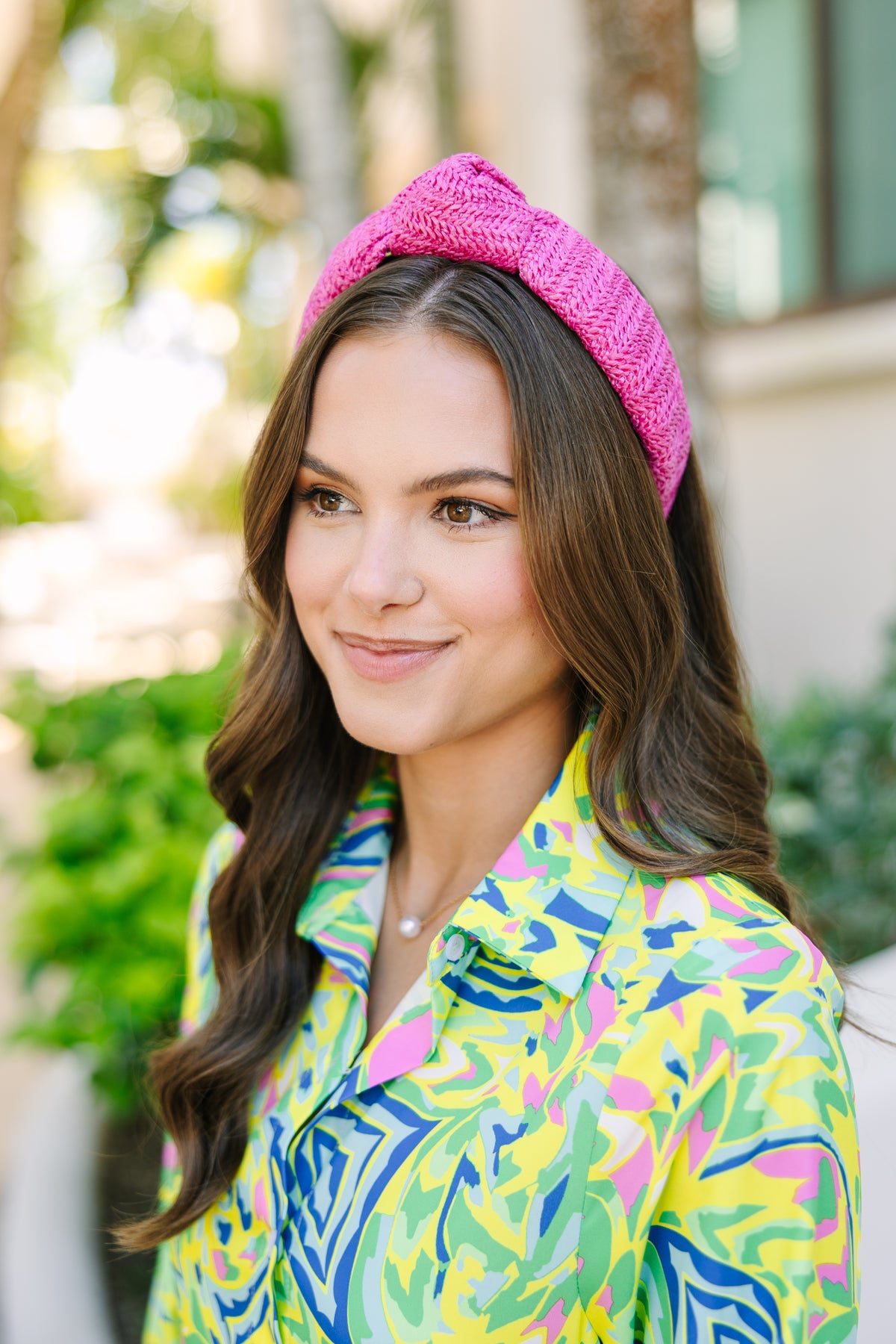 Bohemian Gemme: Pink Raffia Headband – Shop the Mint