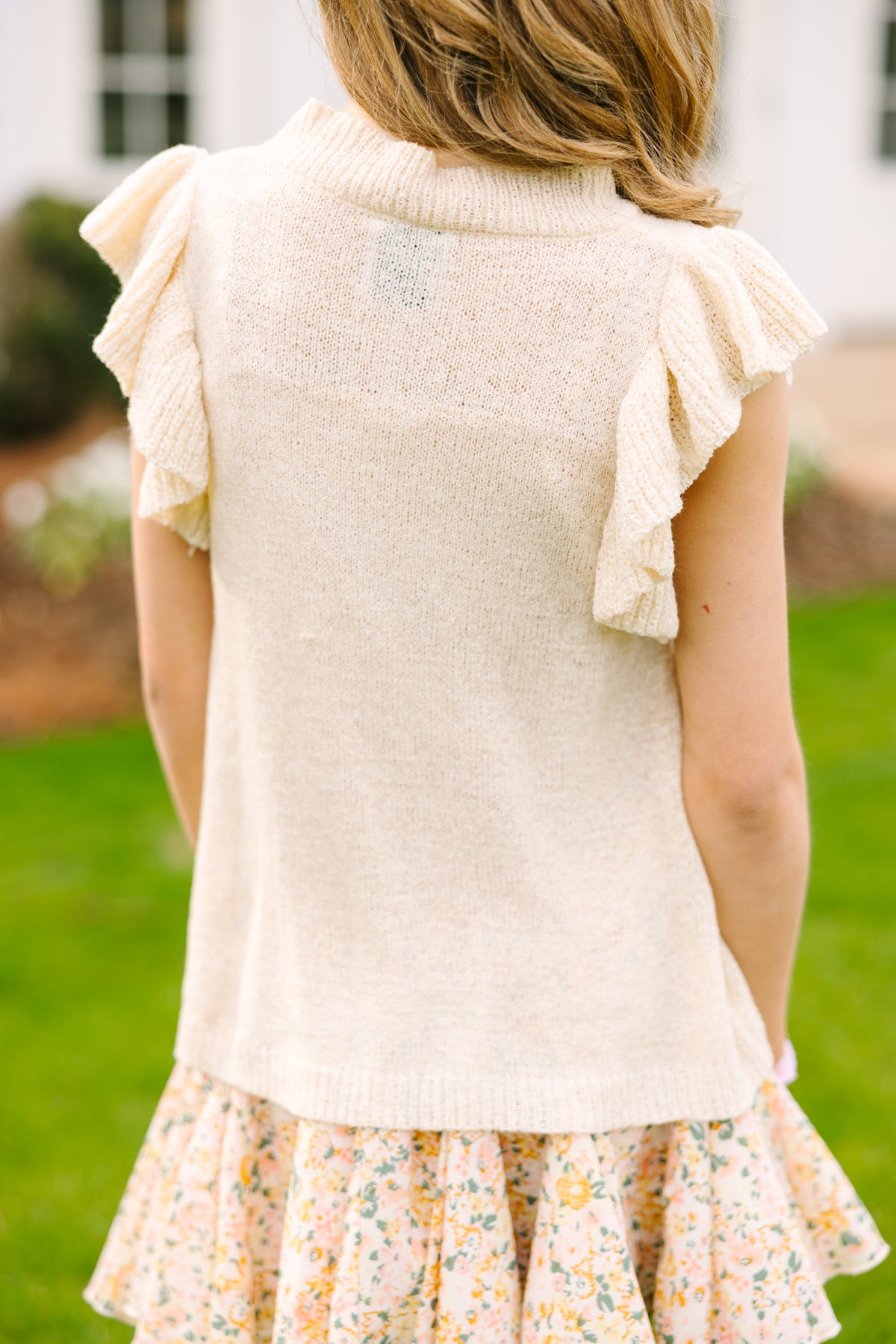 Girls: Certain Joy Cream White Knit Top – Shop the Mint