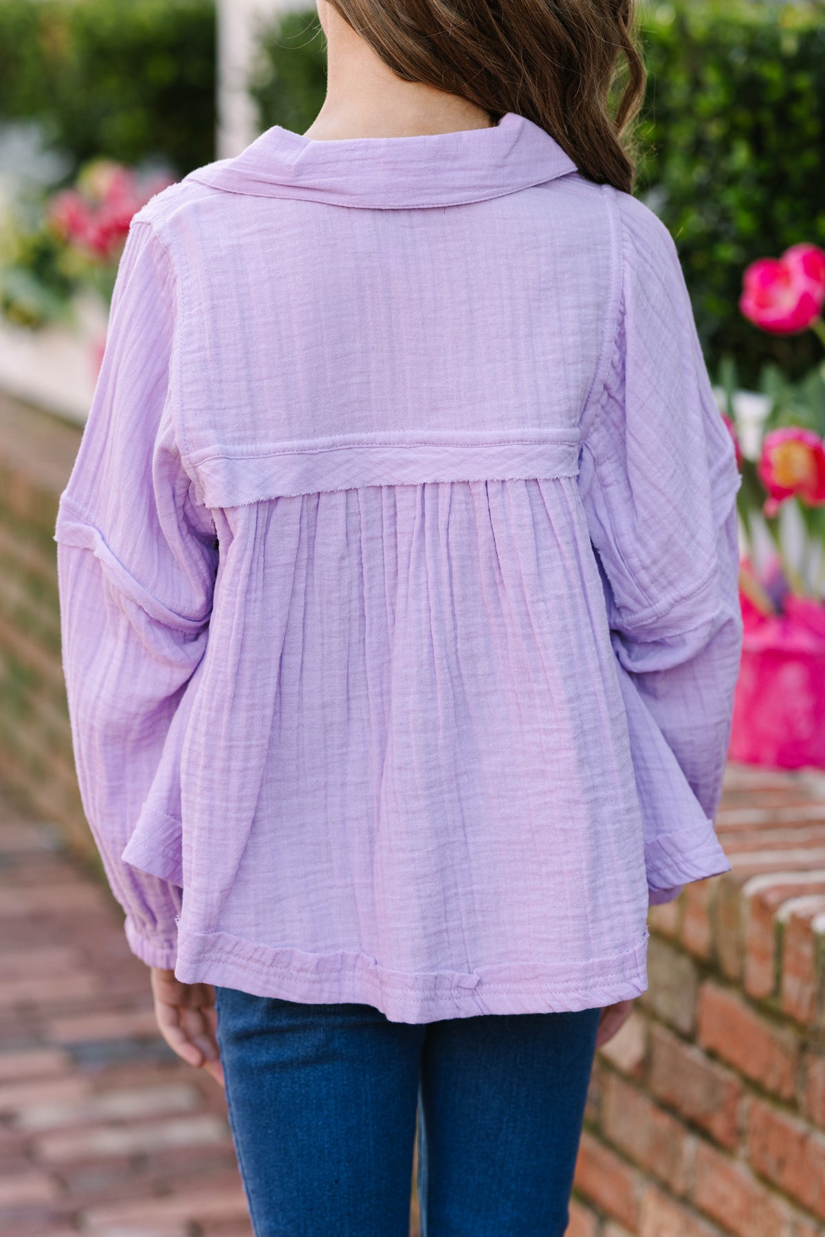 Girls: Love Life Lavendar Purple Babydoll Top – Shop the Mint