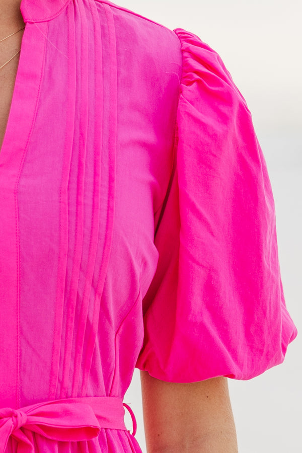 Pinch: Good To You Candy Pink Tiered Midi Dress – Shop the Mint