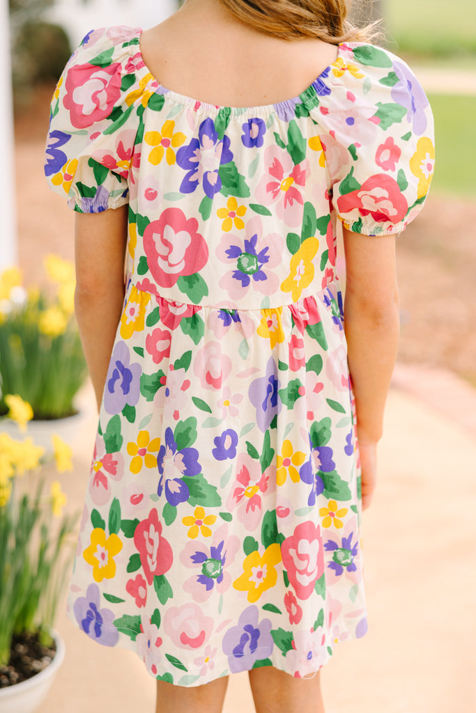 Girls: Pep In Your Step Pink Floral Dress – Shop the Mint