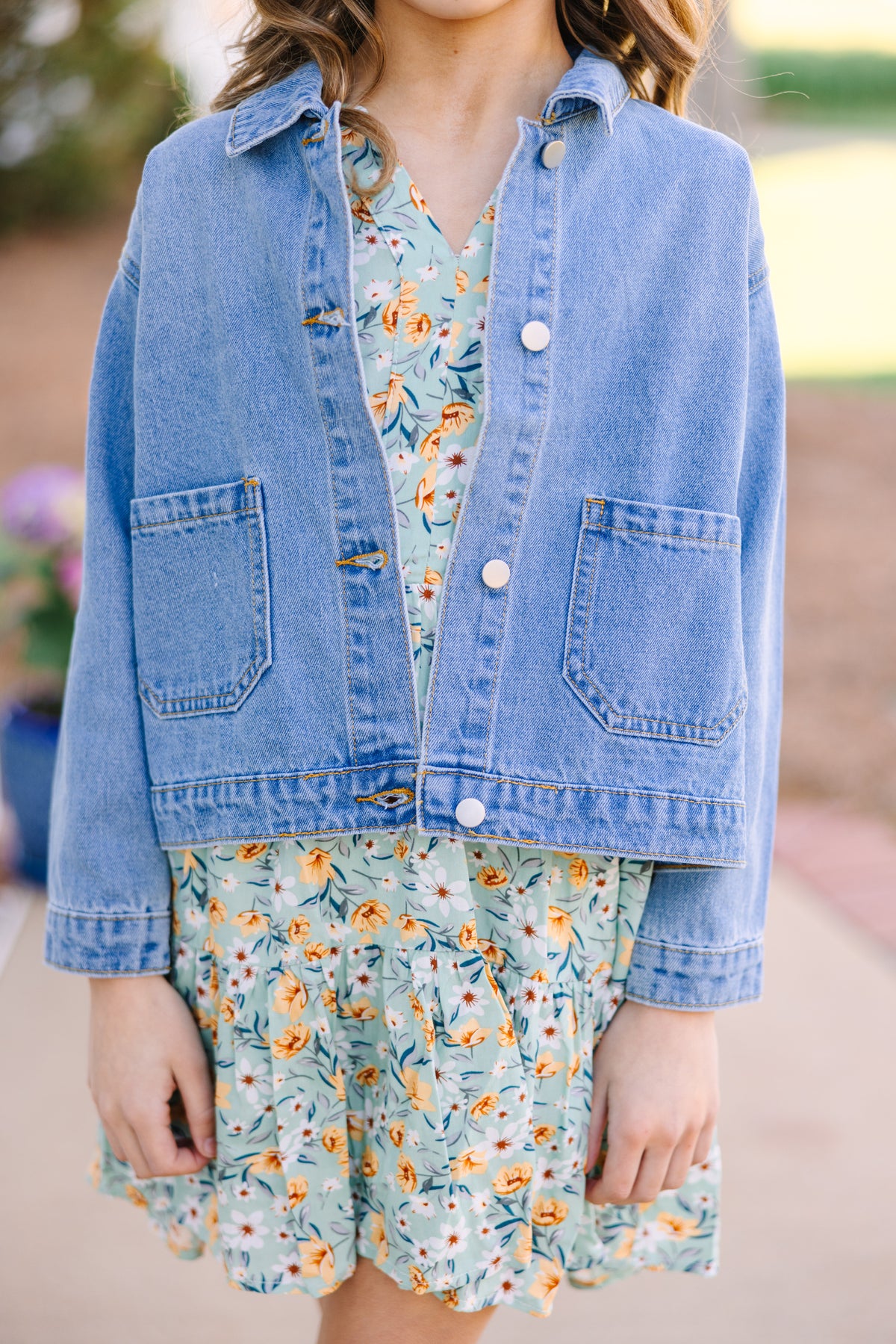 Girls: Today's The Day Light Wash Denim Jacket – Shop the Mint