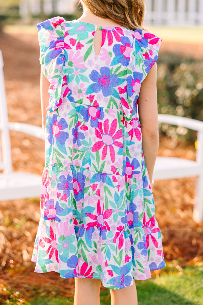 Girls: Ready For The Day Pink Floral Dress – Shop the Mint