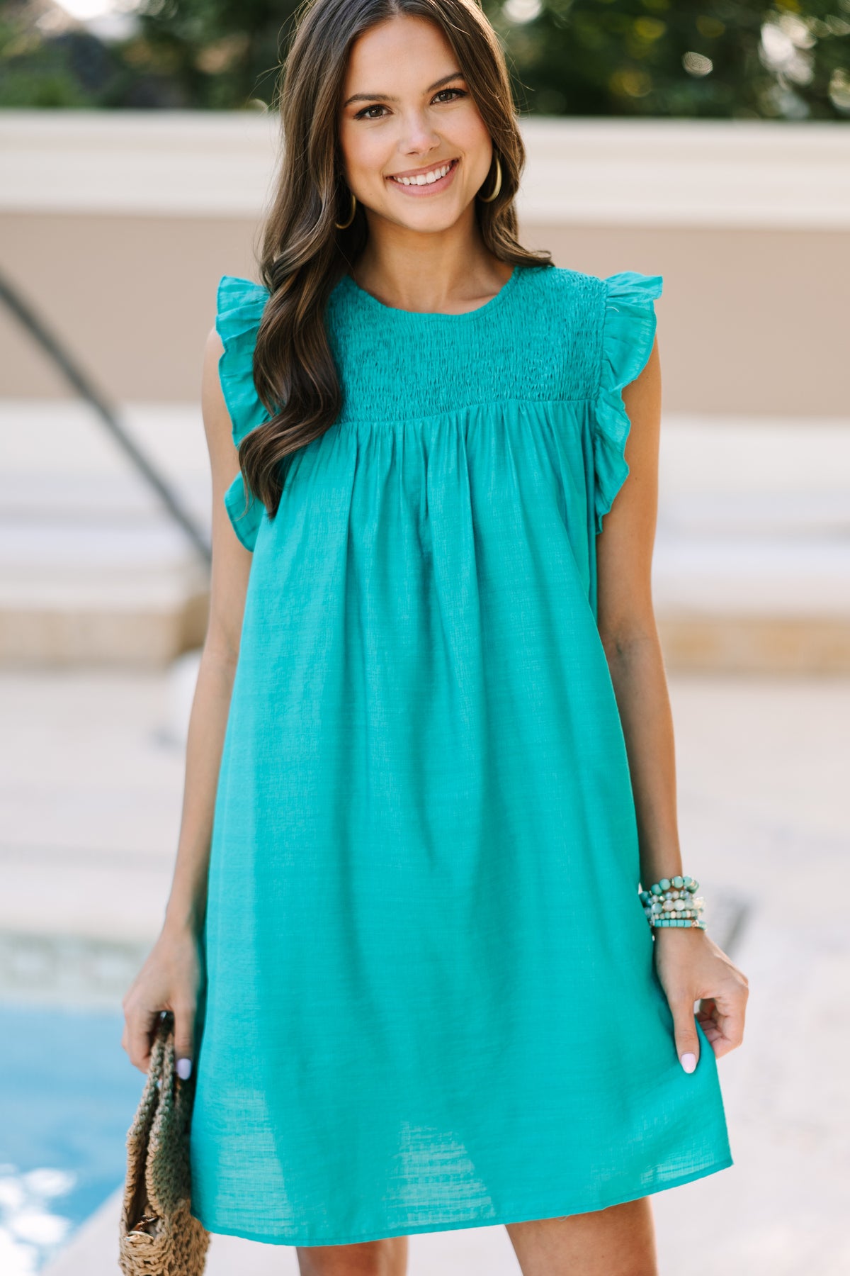 Longing For Love Green Ruffled Dress – Shop the Mint