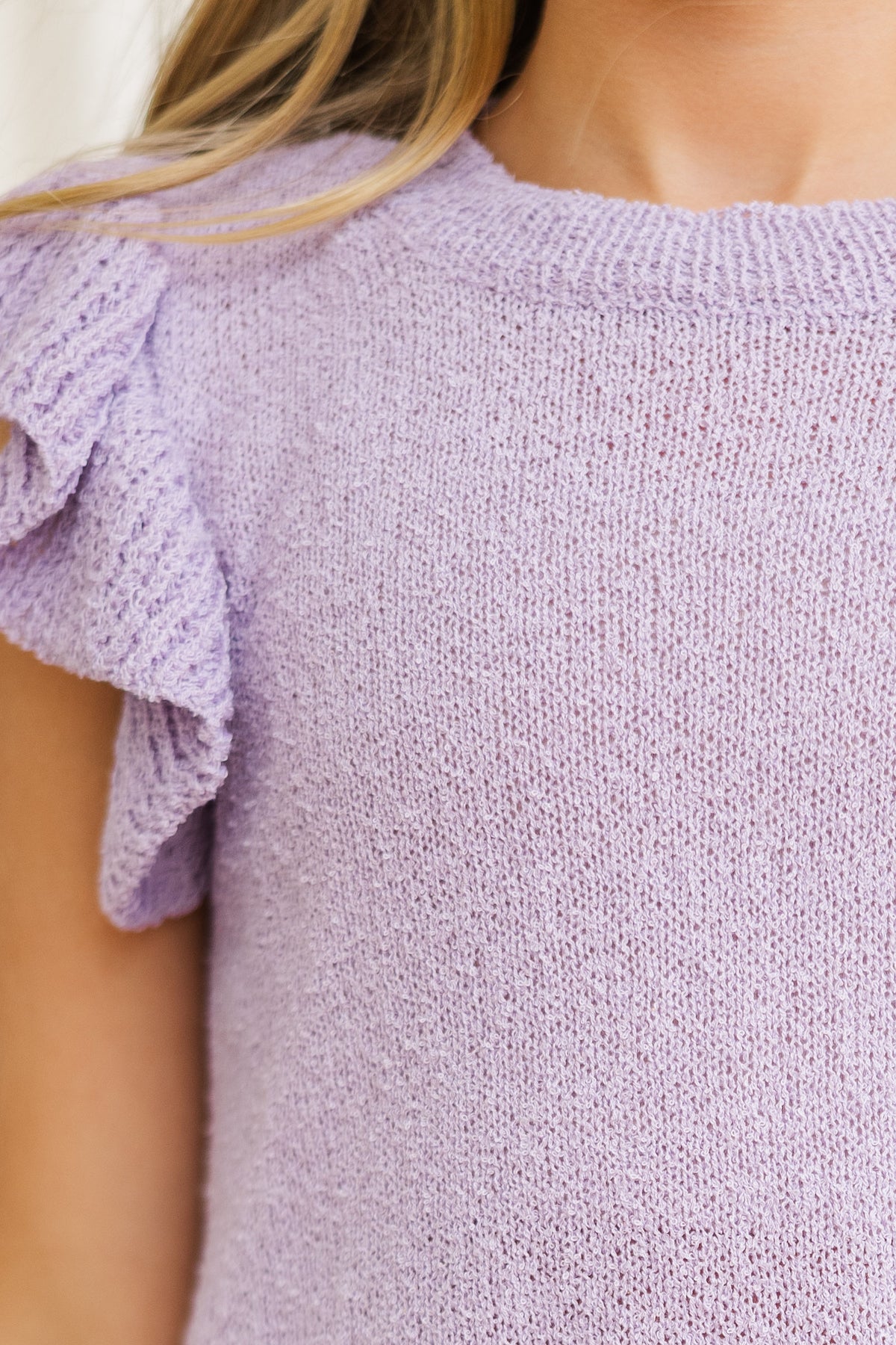 Girls: Certain Joy Lavender Purple Knit Top – Shop the Mint