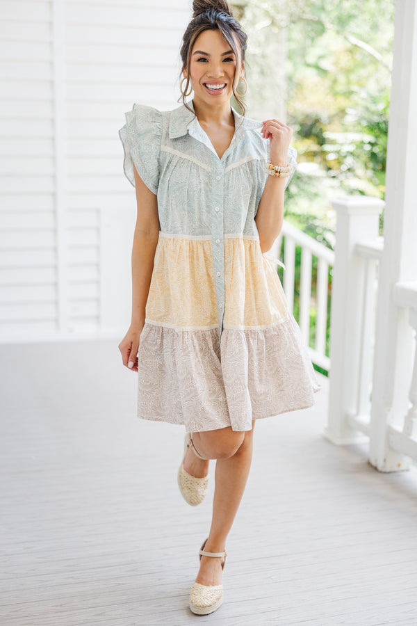 Believe In You Blue Colorblock Dress – Shop the Mint