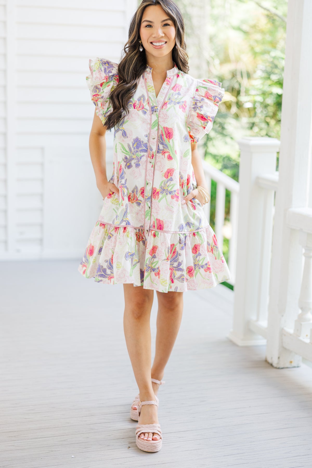 Looking For Joy Pink Floral Dress – Shop the Mint