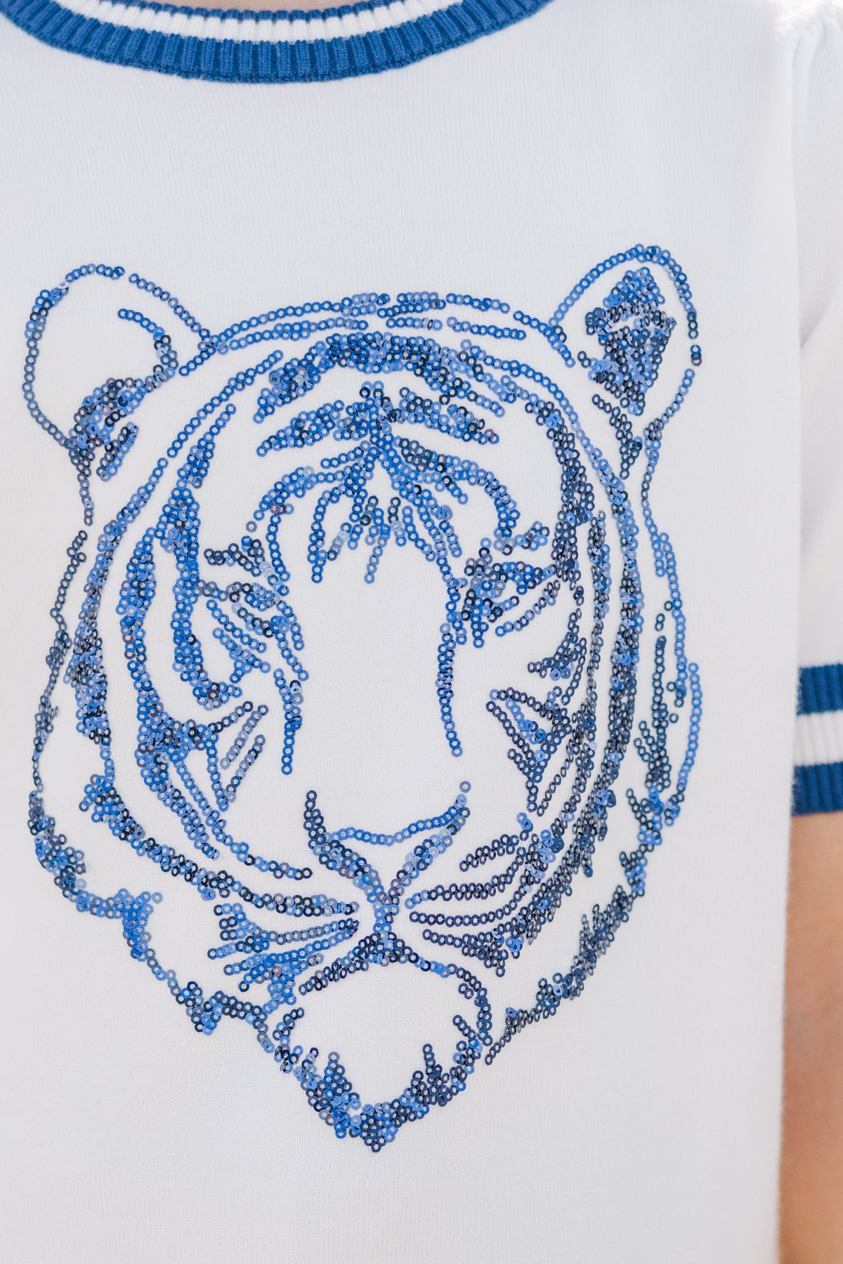 Girls: Stay In Character Navy Tiger Sweater – Shop the Mint