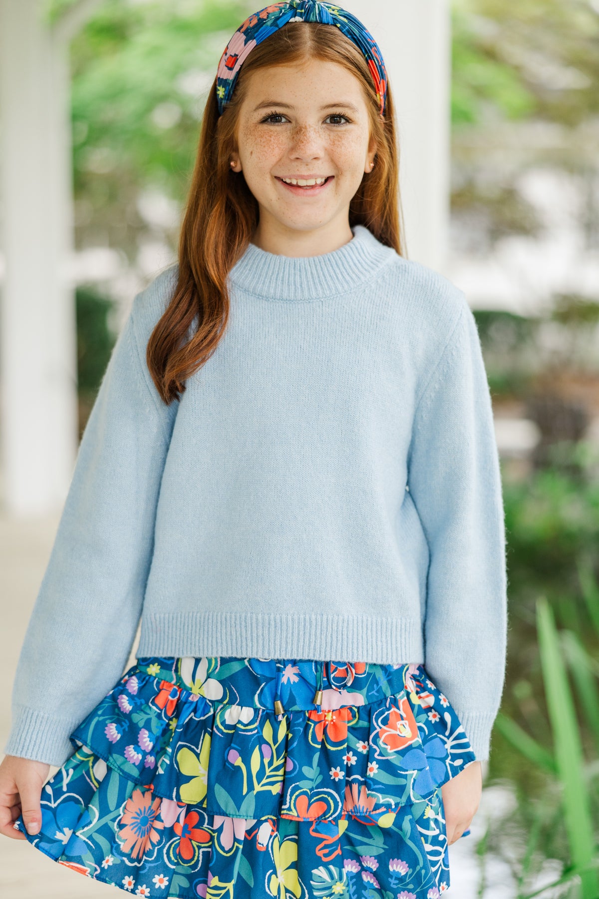 Girls: Moving Up Light Blue Sweater – Shop the Mint