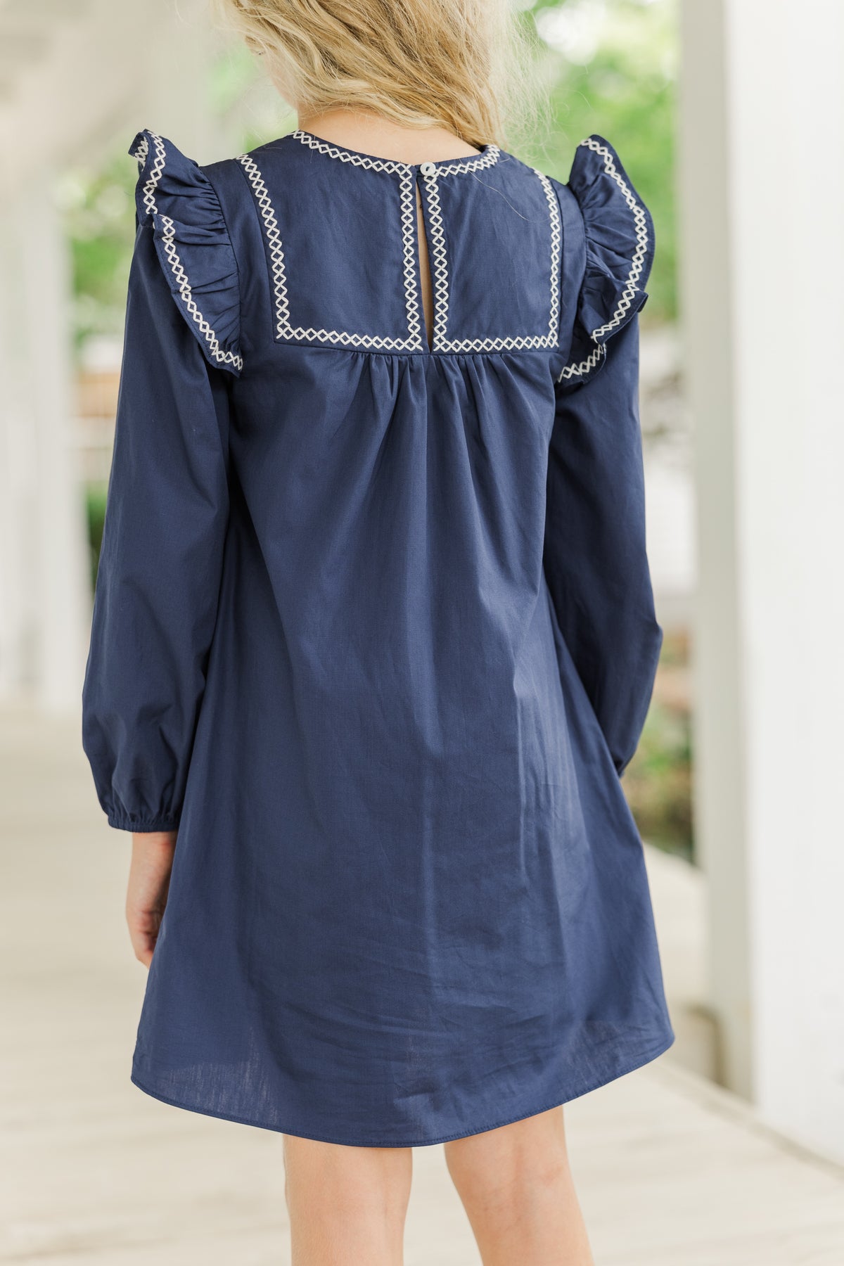 Girls: See It Through Navy Blue Babydoll Dress – Shop the Mint