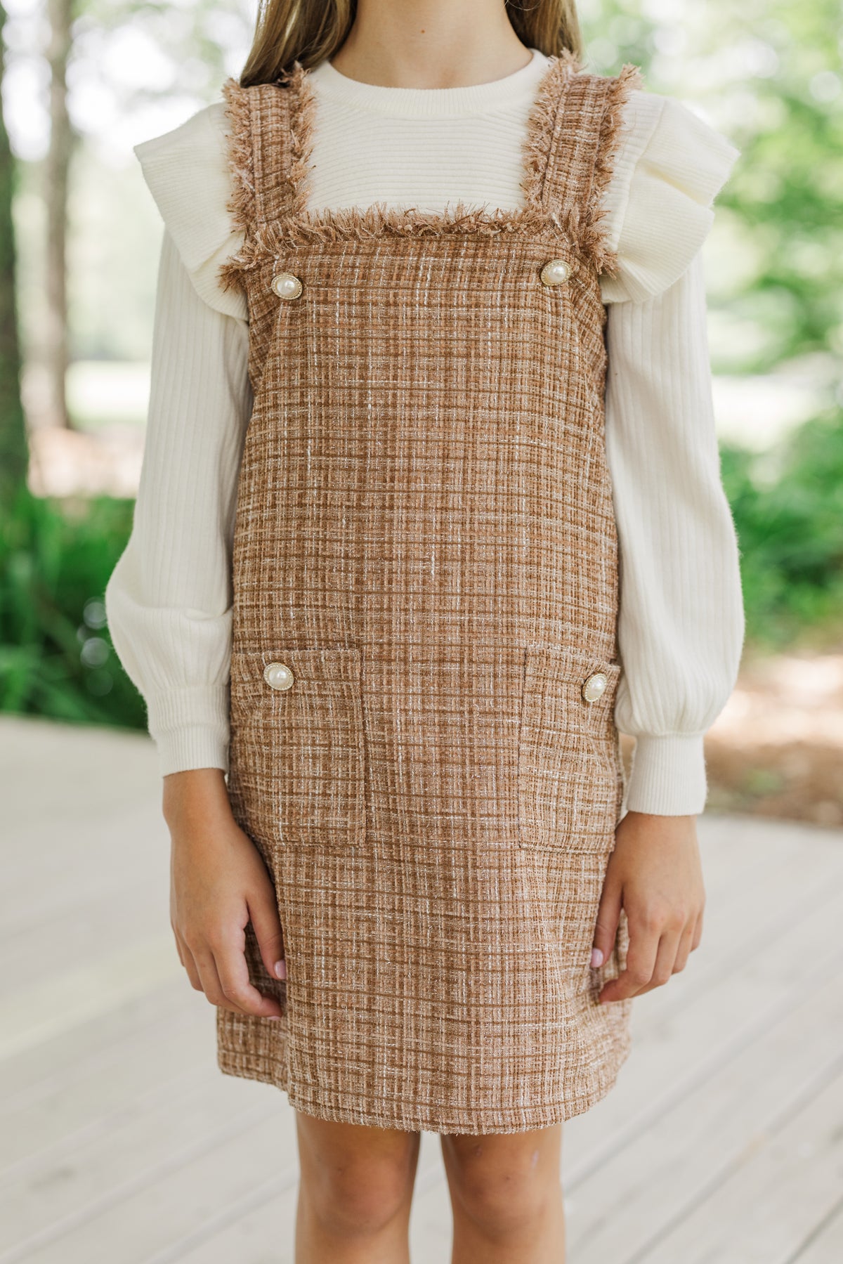 Girls: Need Your Love Taupe Brown Tweed Dress – Shop the Mint
