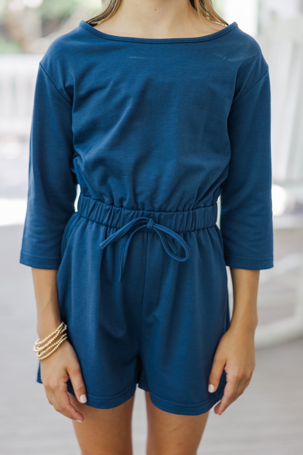 Girls: The Poolside Navy Blue Romper – Shop the Mint