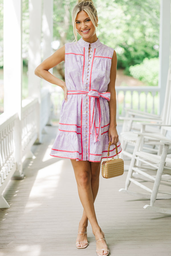 J. Marie: Gather Round Lavender Purple Floral Dress – Shop the Mint