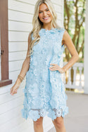 J. Marie: All For You Light Blue Lace Dress – Shop the Mint