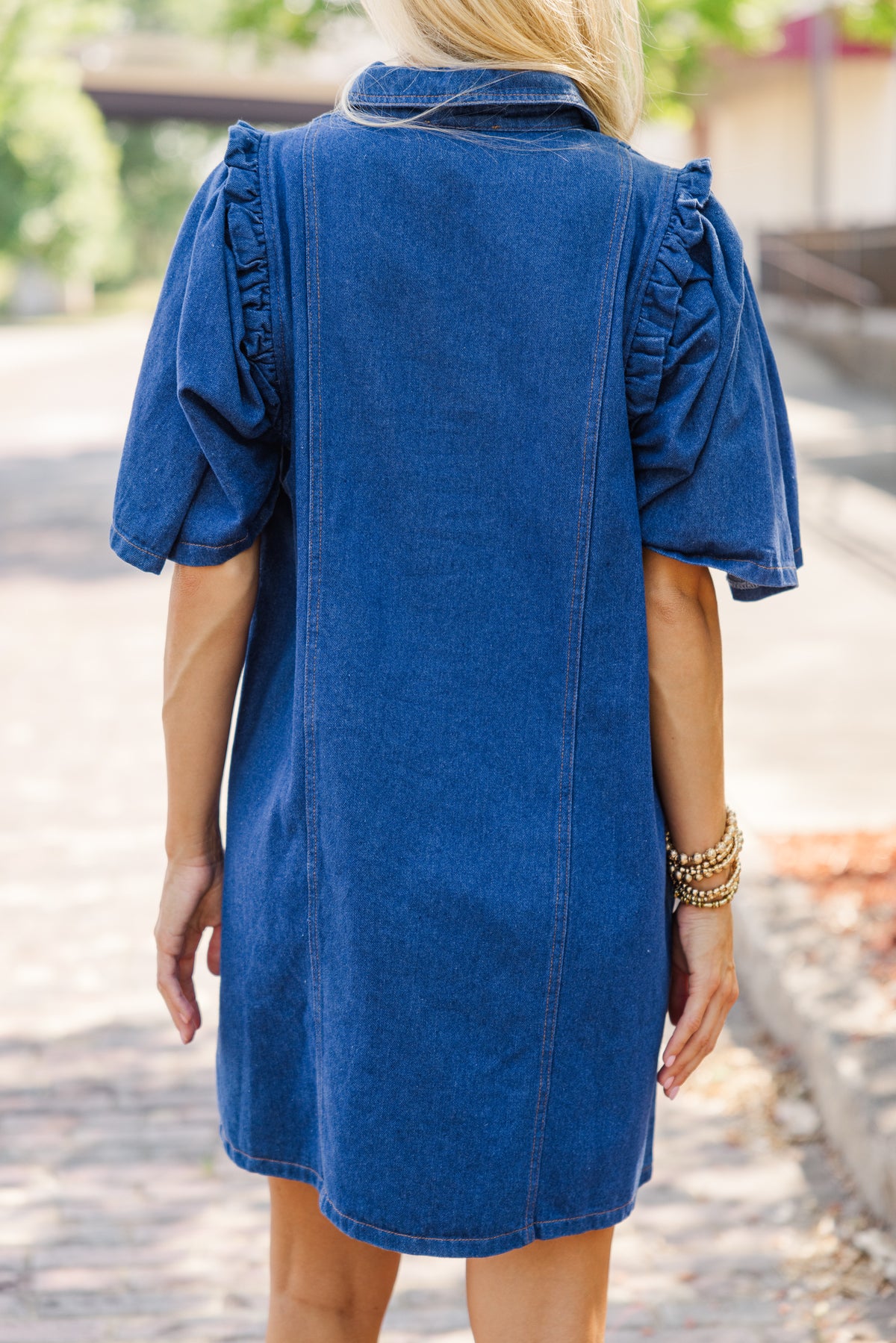 Meet You There Dark Wash Denim Dress – Shop the Mint