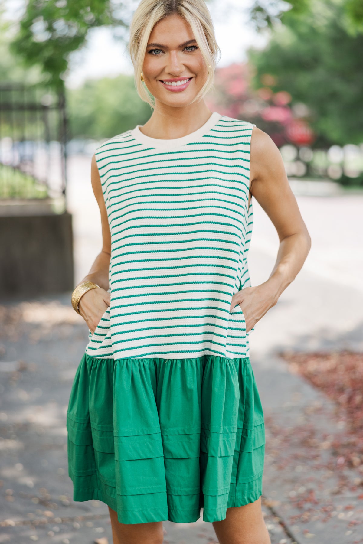 Raise Your Standards Green Striped Dress – Shop the Mint