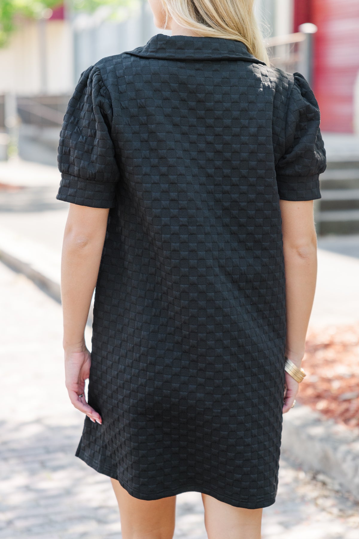 Nice To See You Black Textured Dress – Shop the Mint