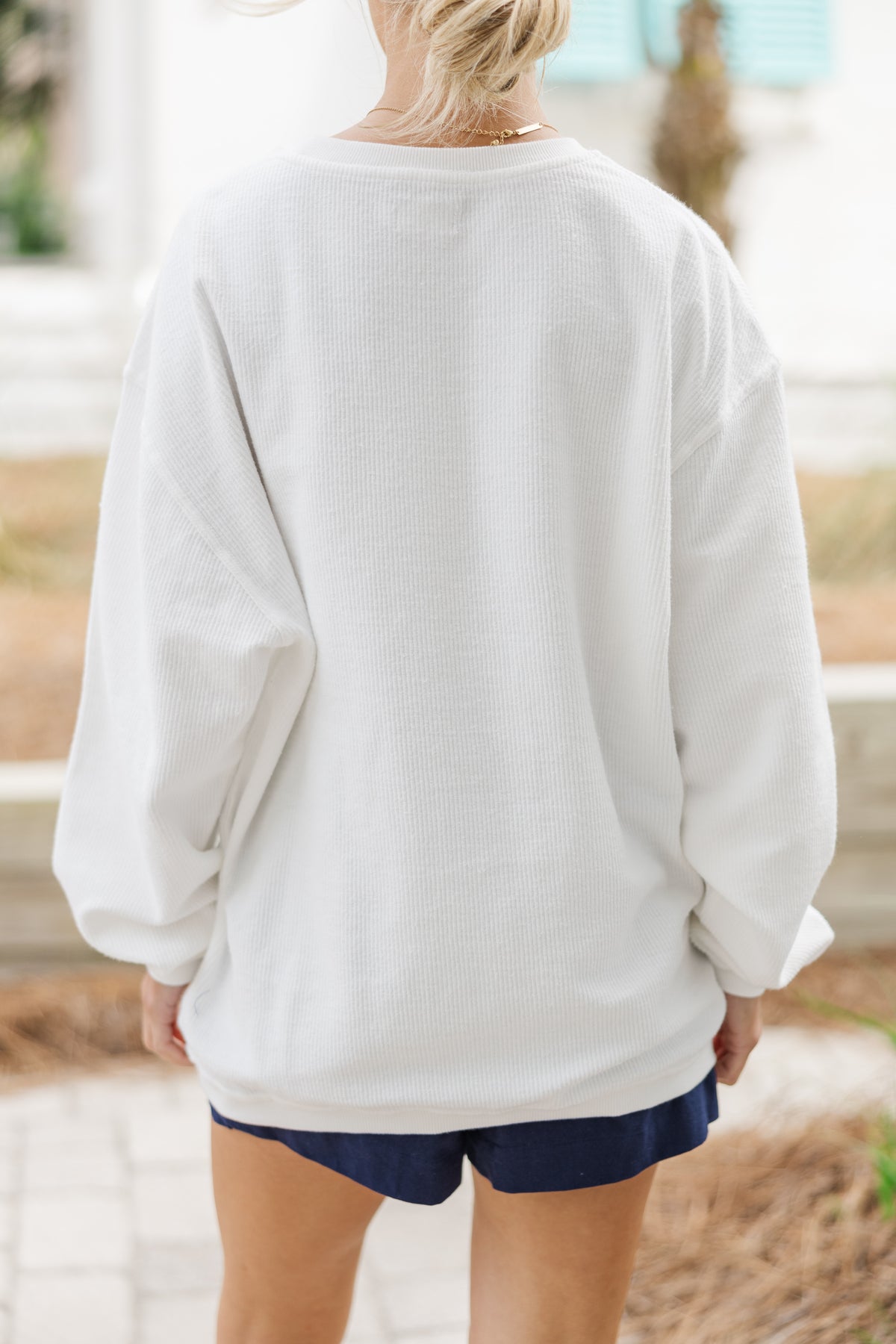 Stars & Stripes White Graphic Corded Sweatshirt – Shop the Mint