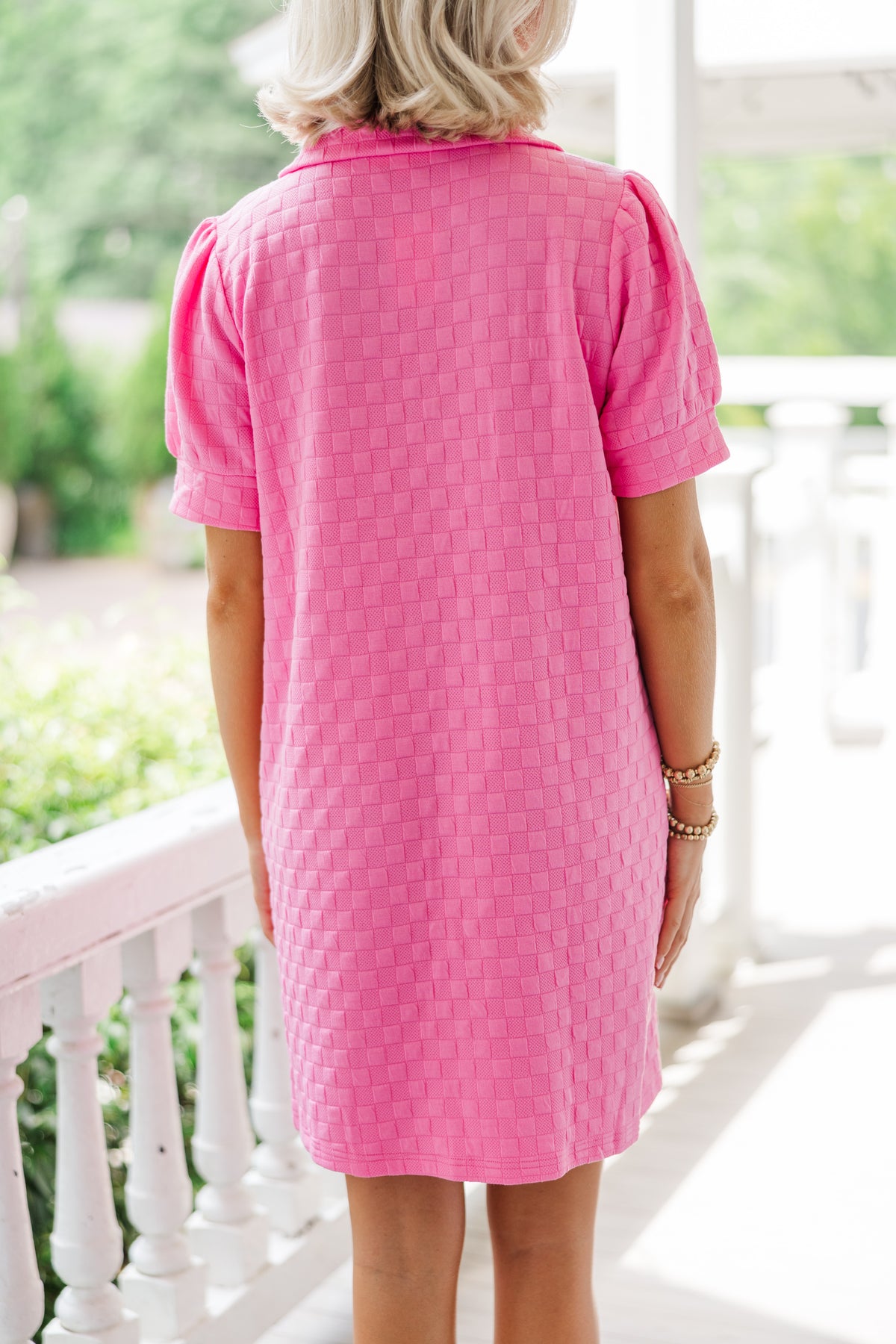 Nice To See You Pink Textured Dress – Shop the Mint