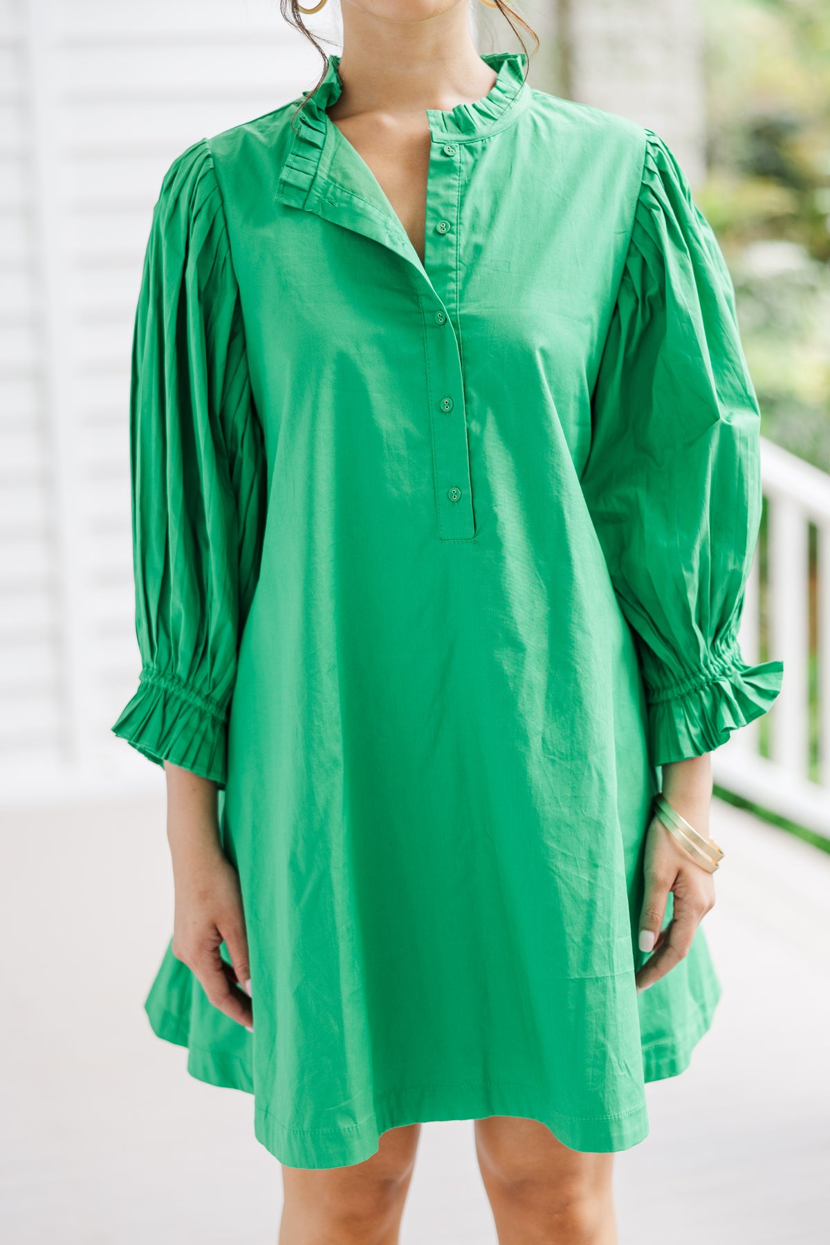 Under The Stars Kelly Green Tie Back Dress – Shop the Mint
