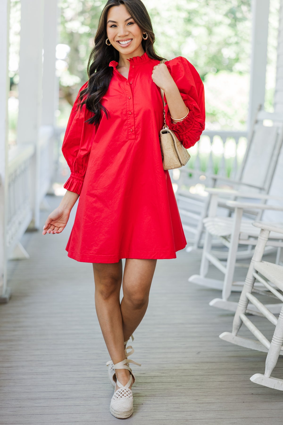 Under The Stars Red Tie Back Dress – Shop the Mint
