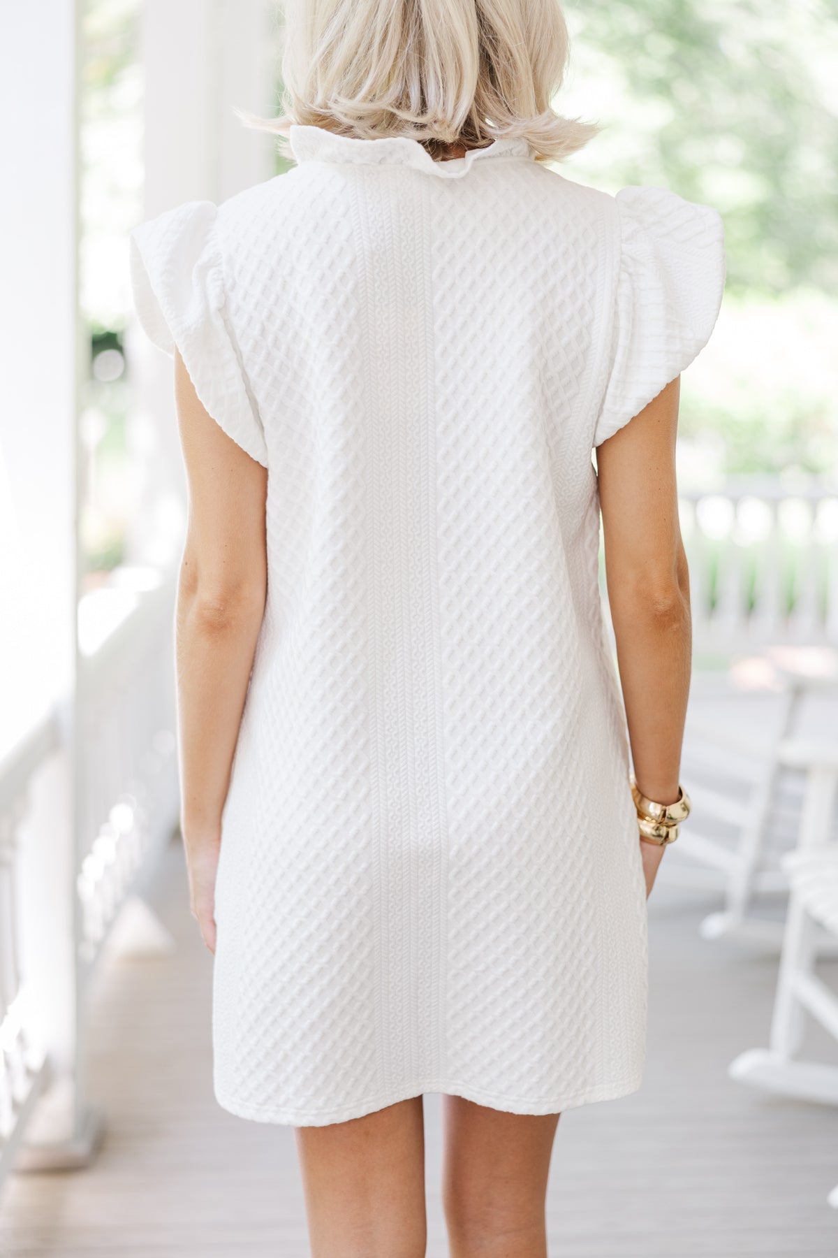 Something New White Textured Dress – Shop the Mint
