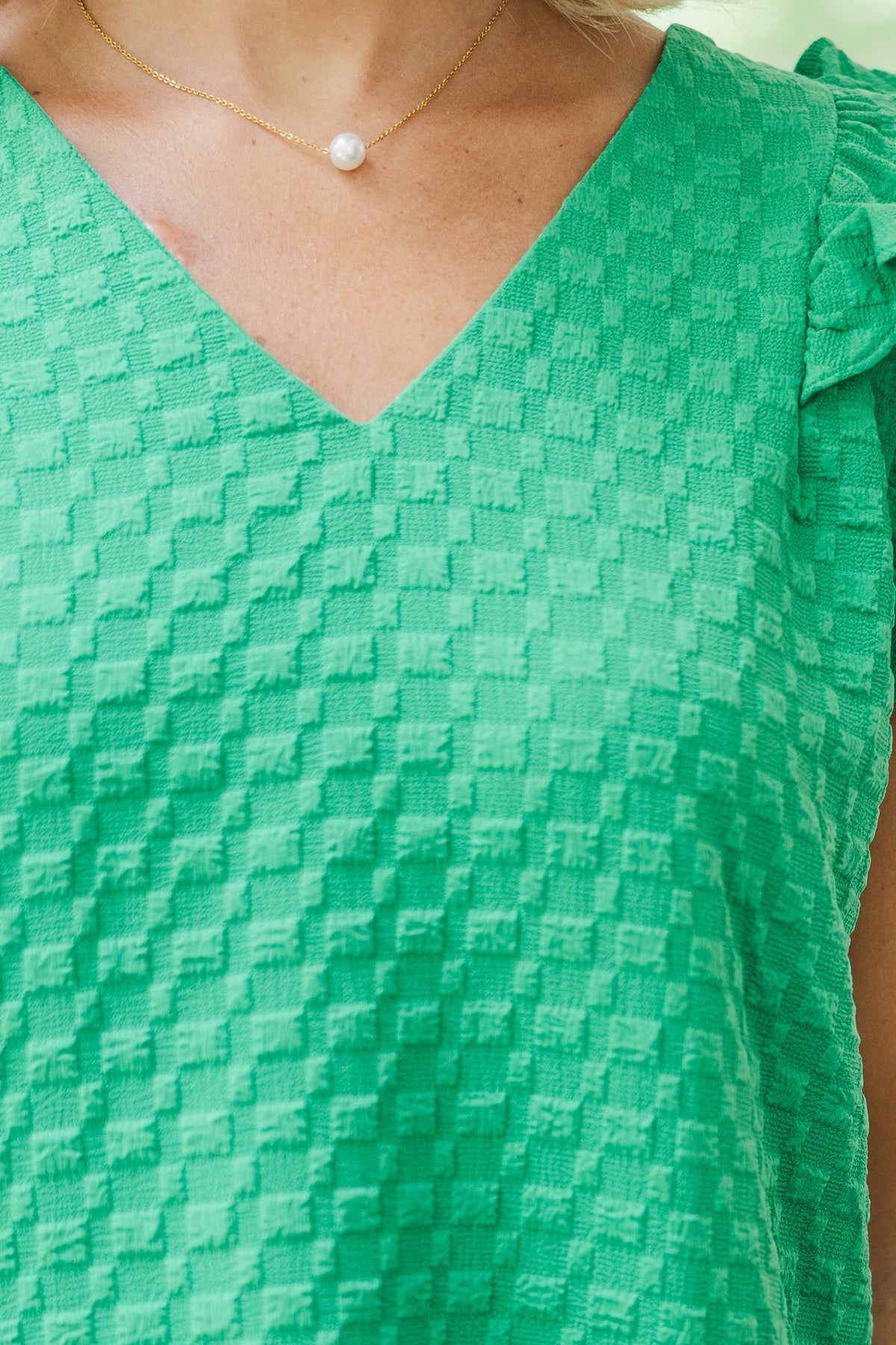 See It All Green Textured Blouse – Shop the Mint