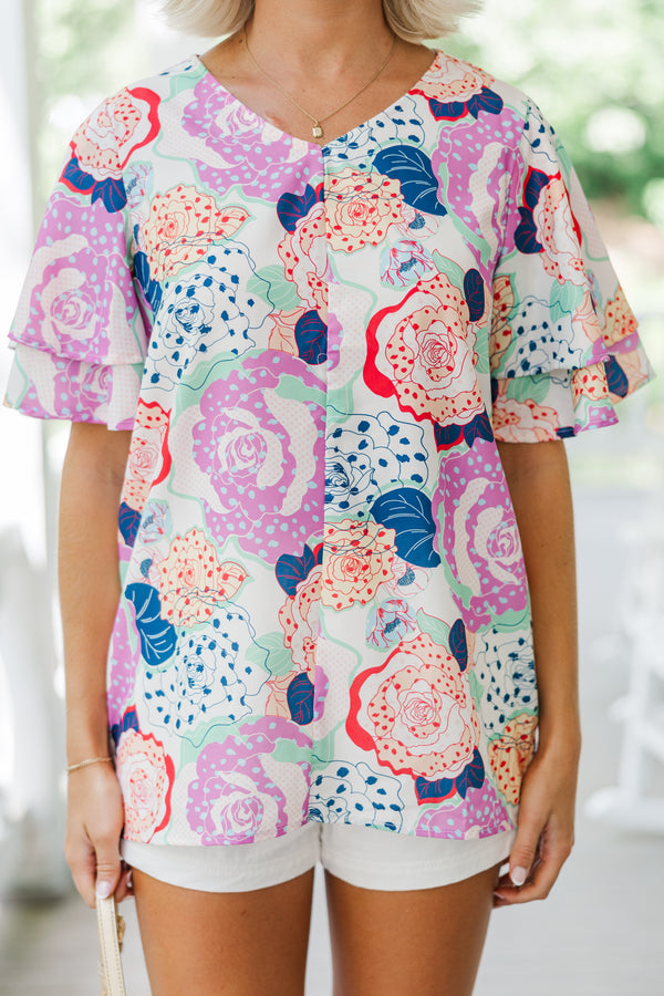 New Levels White Floral Blouse – Shop the Mint