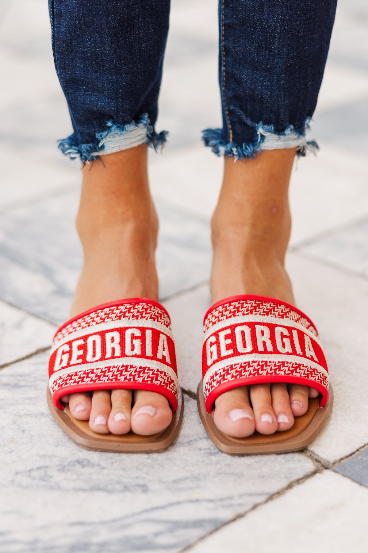Walk On Red Georgia Slide Sandals – Shop the Mint