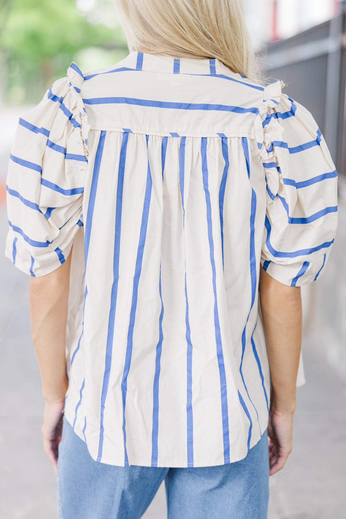 Take A Chance Blue Striped Blouse – Shop the Mint