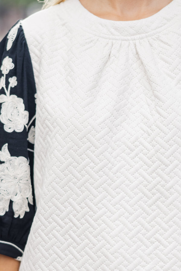Can't Miss This Ivory Textured Blouse – Shop the Mint