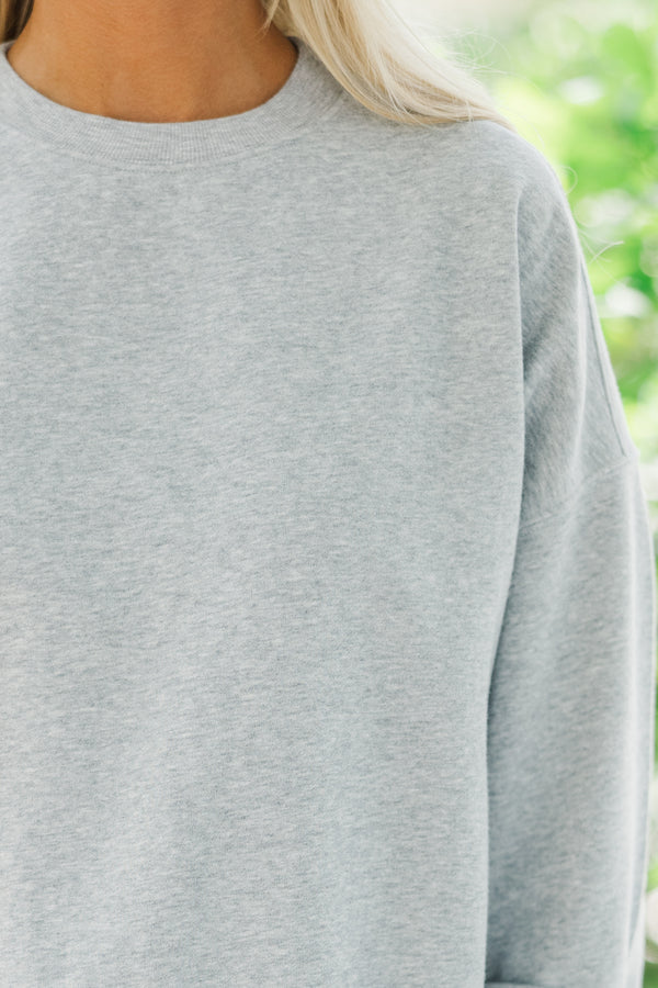 Everyday Everyway Heather Gray Sweatshirt – Shop the Mint