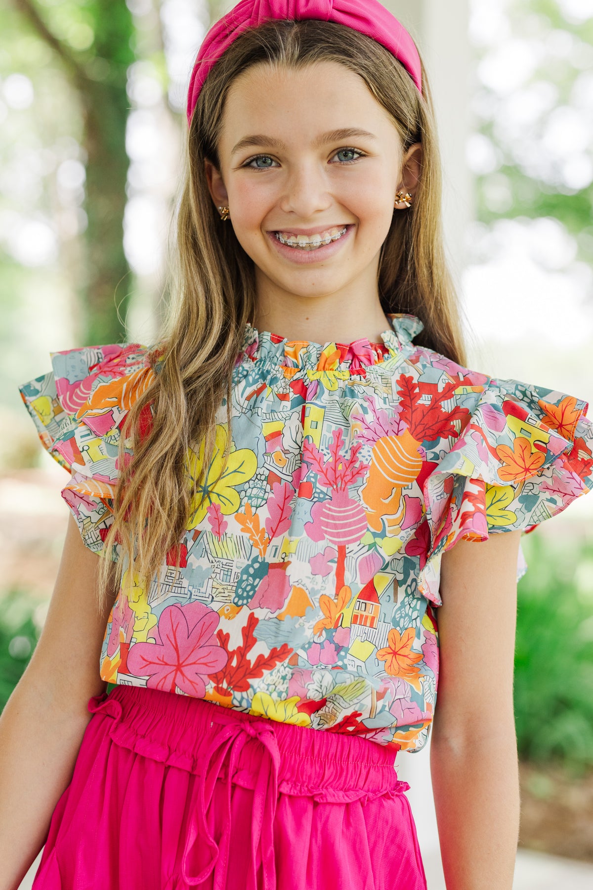 Girls: Moving Up Pink Toile Blouse – Shop the Mint