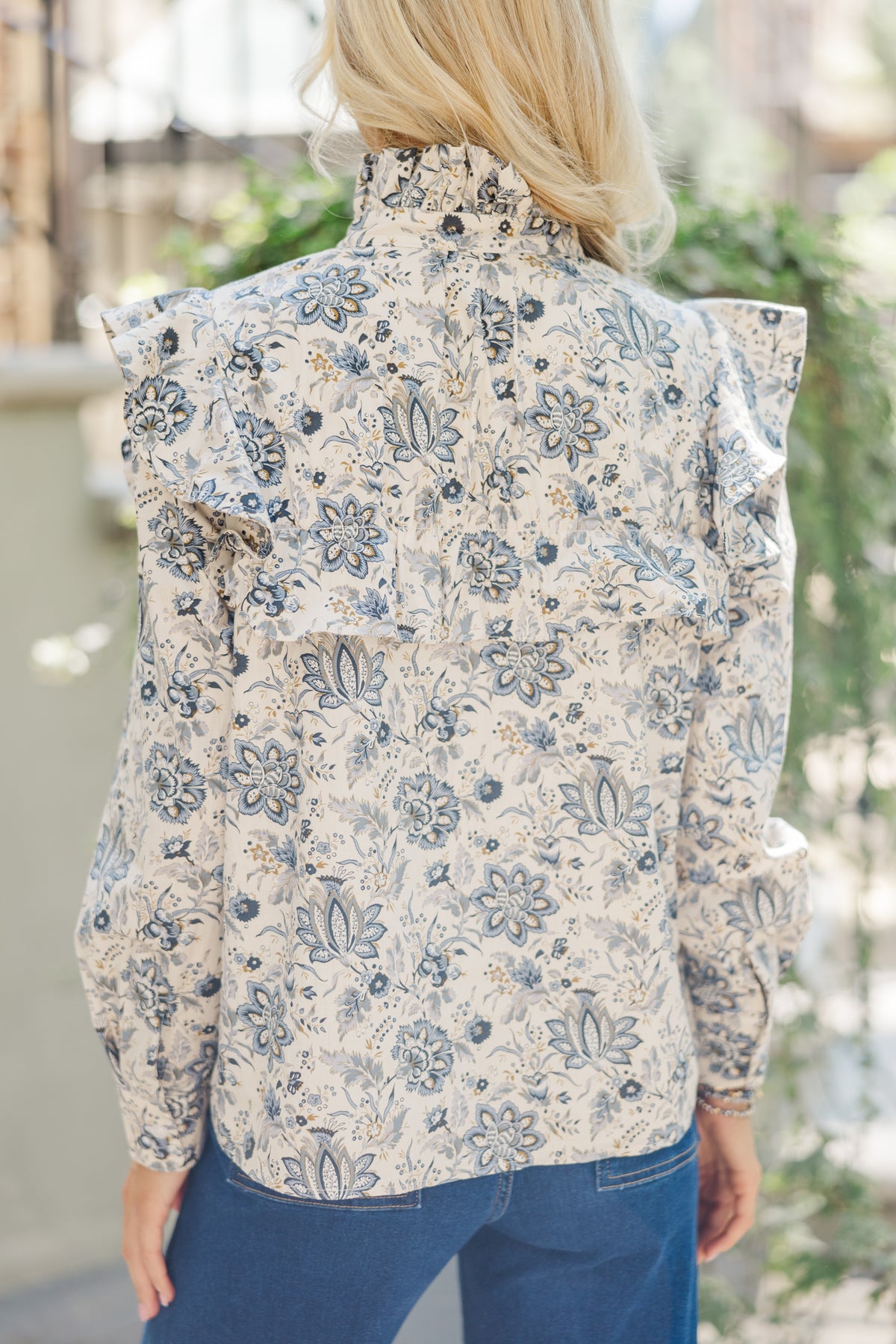 On Your Time Cream Floral Button Down Top – Shop the Mint