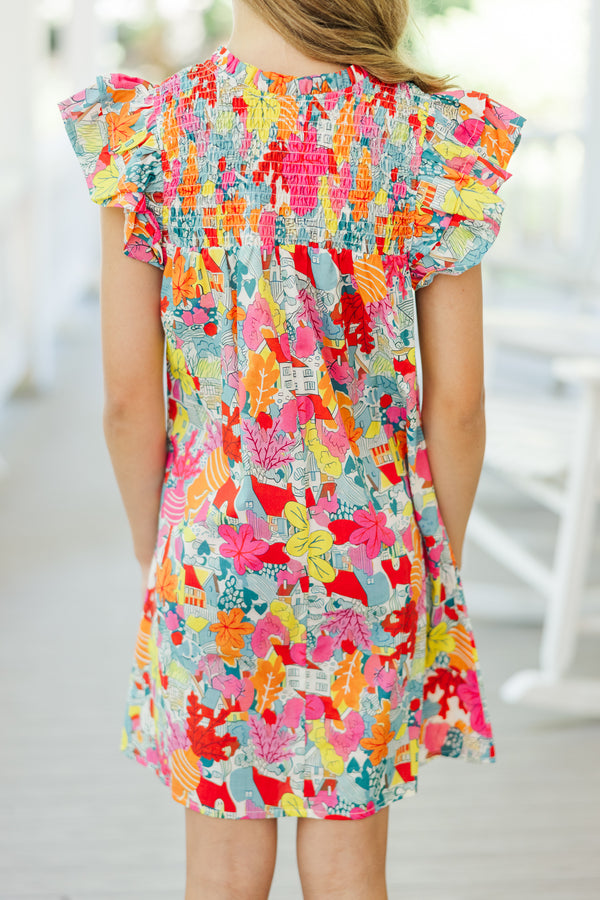 Girls: Always Ready Pink Toile Dress – Shop the Mint