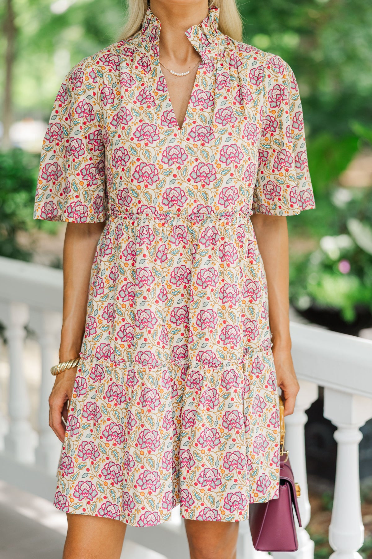 Feeling Your Best Magenta Purple Paisley Dress – Shop the Mint