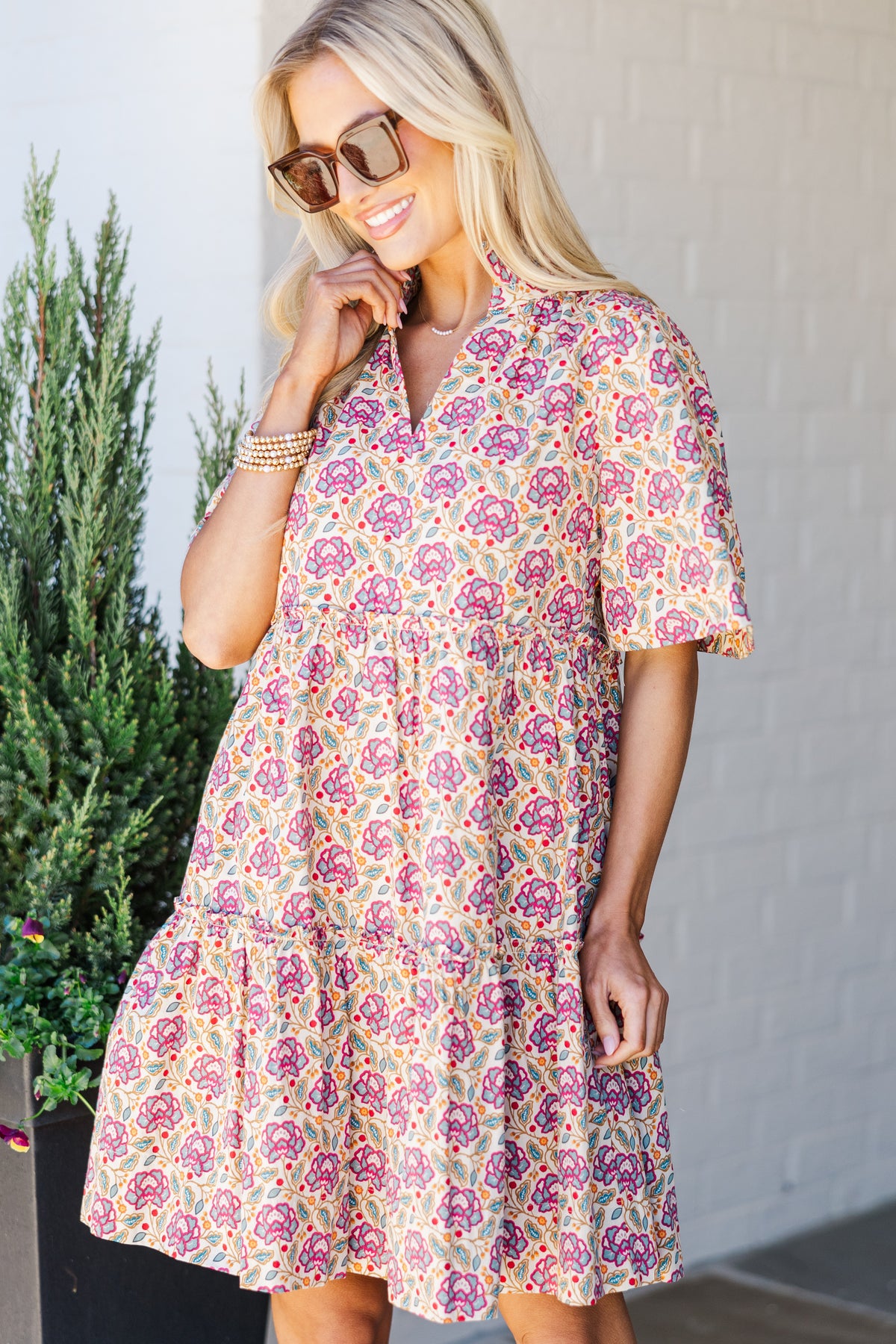 Feeling Your Best Magenta Purple Paisley Dress – Shop the Mint