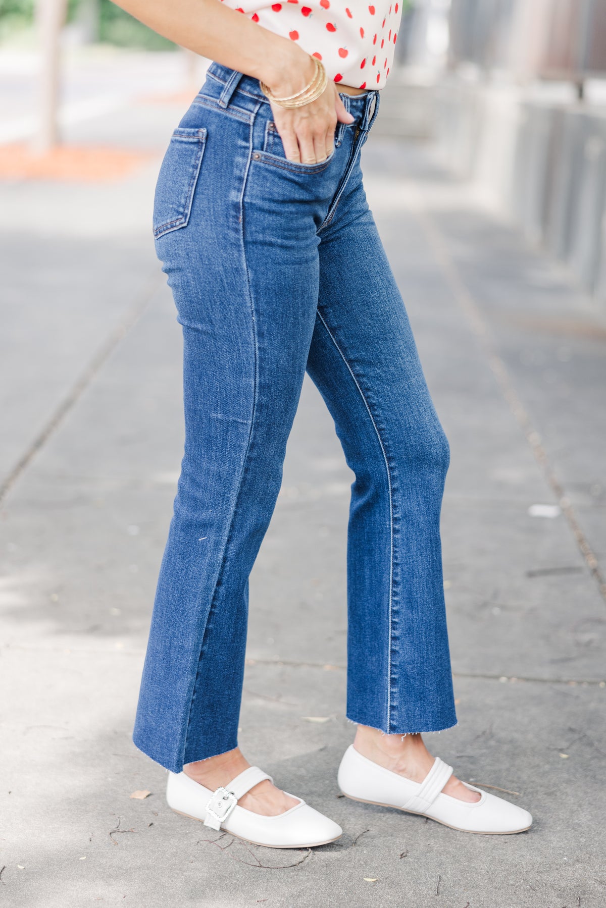 Loud And Proud Dark Denim Cropped Jeans – Shop the Mint