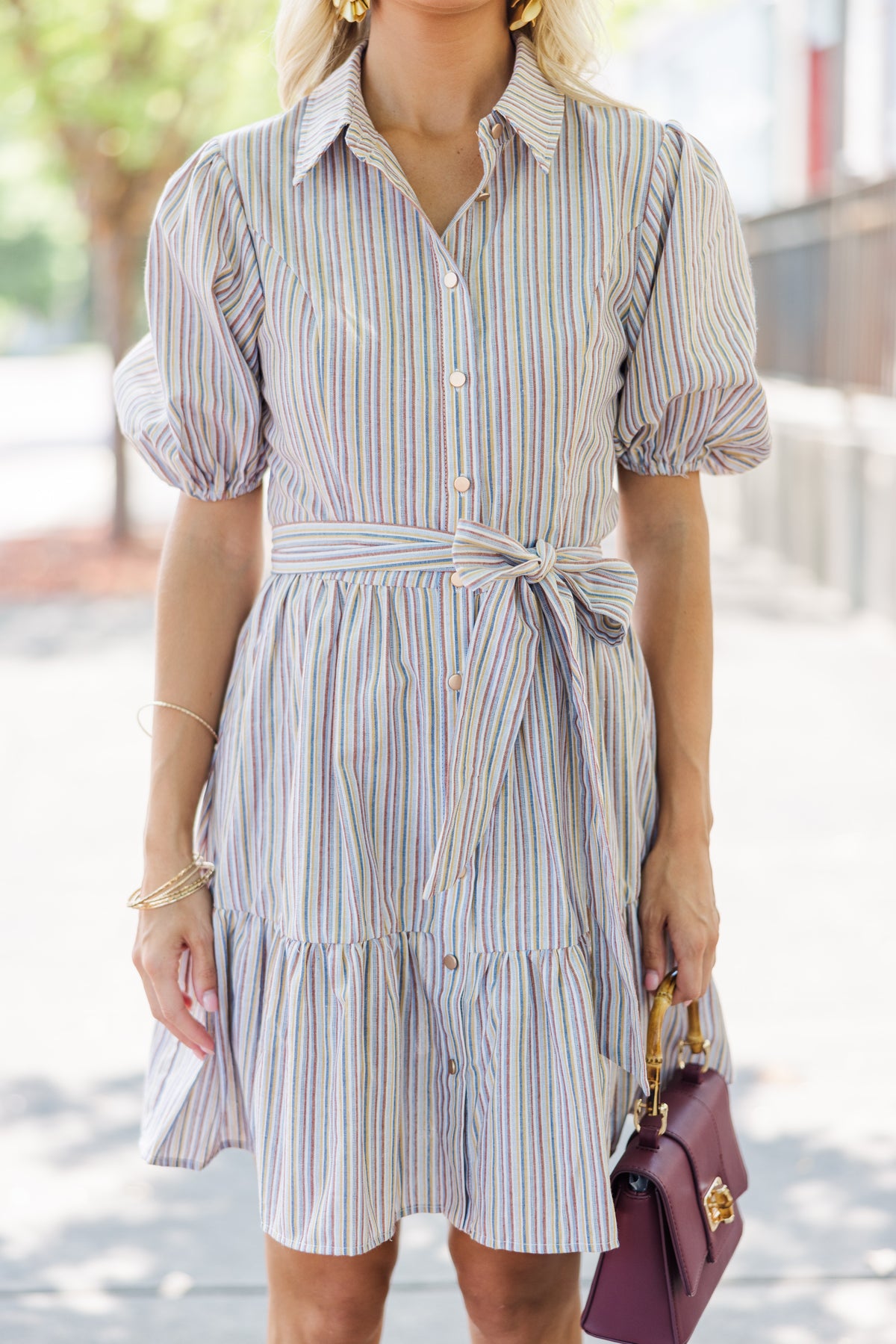 Win Their Hearts Blue Striped Dress – Shop the Mint