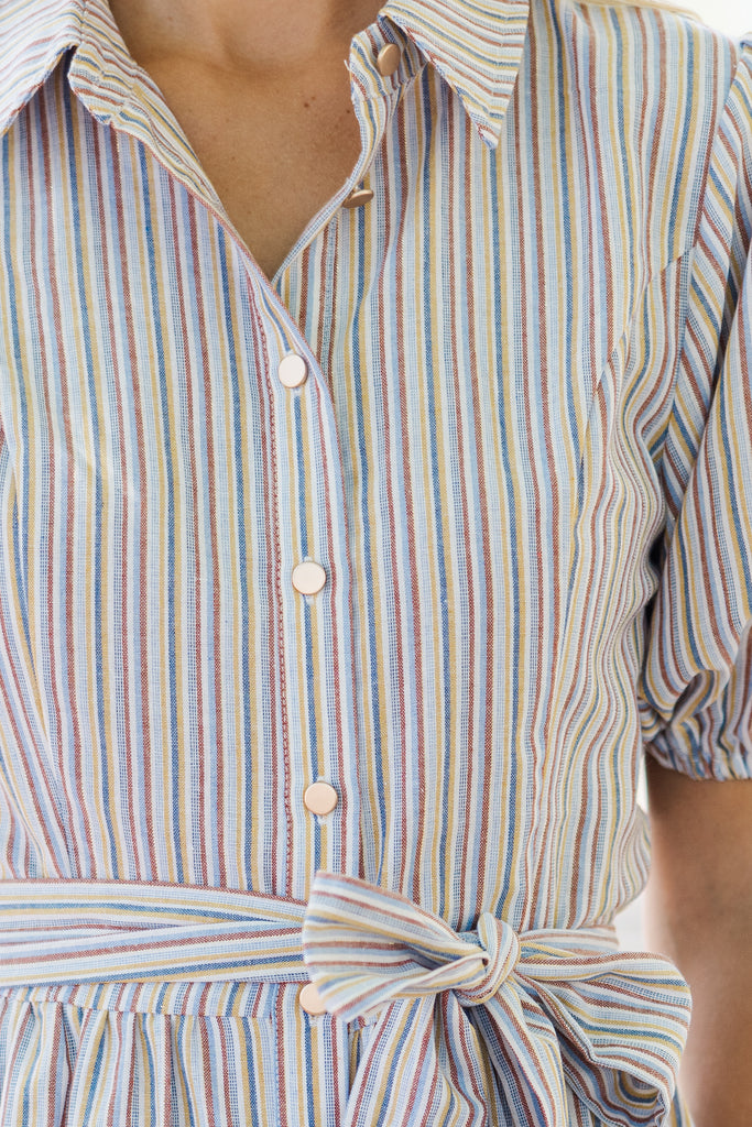 Win Their Hearts Blue Striped Dress – Shop the Mint